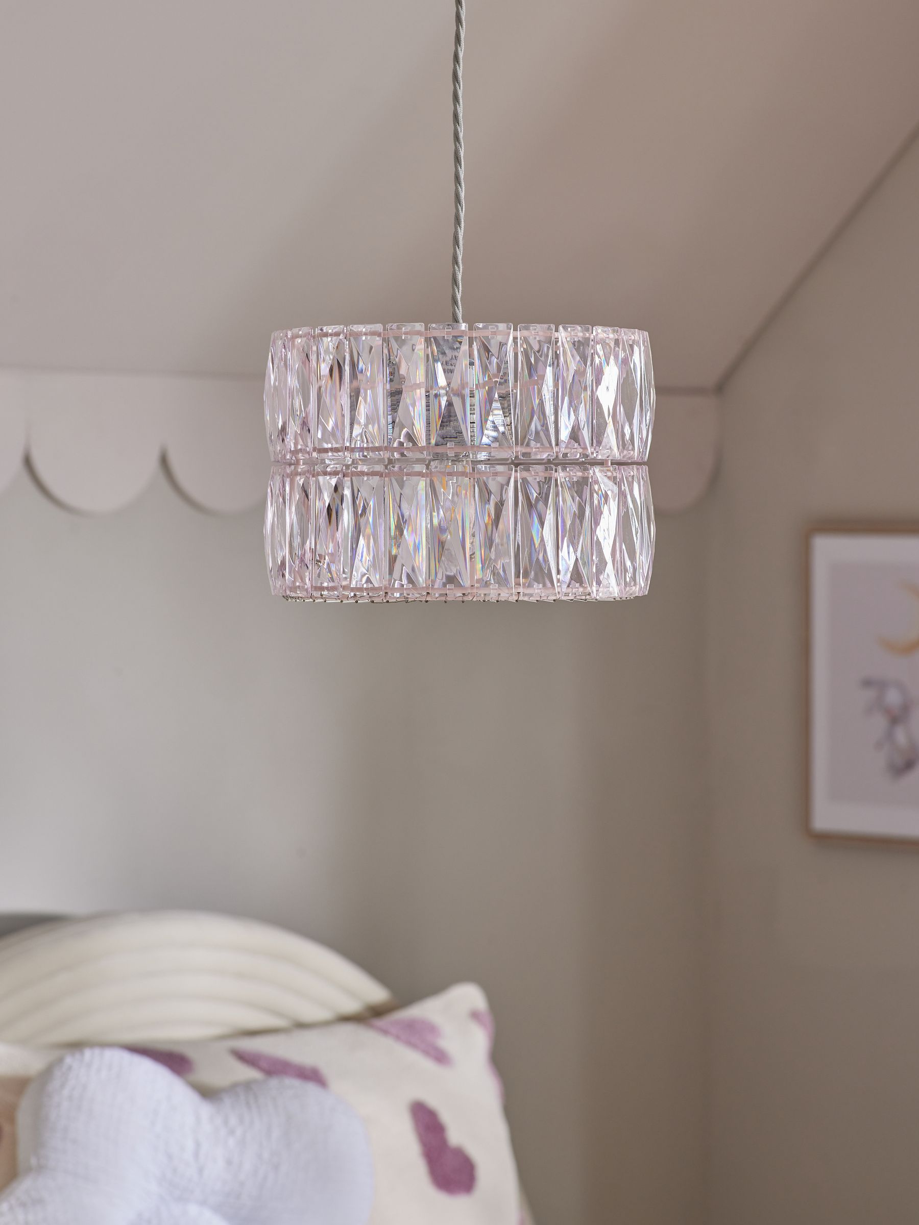 Buy Pink Easy Fit Aria Pendant Light Shade from the Next UK online shop