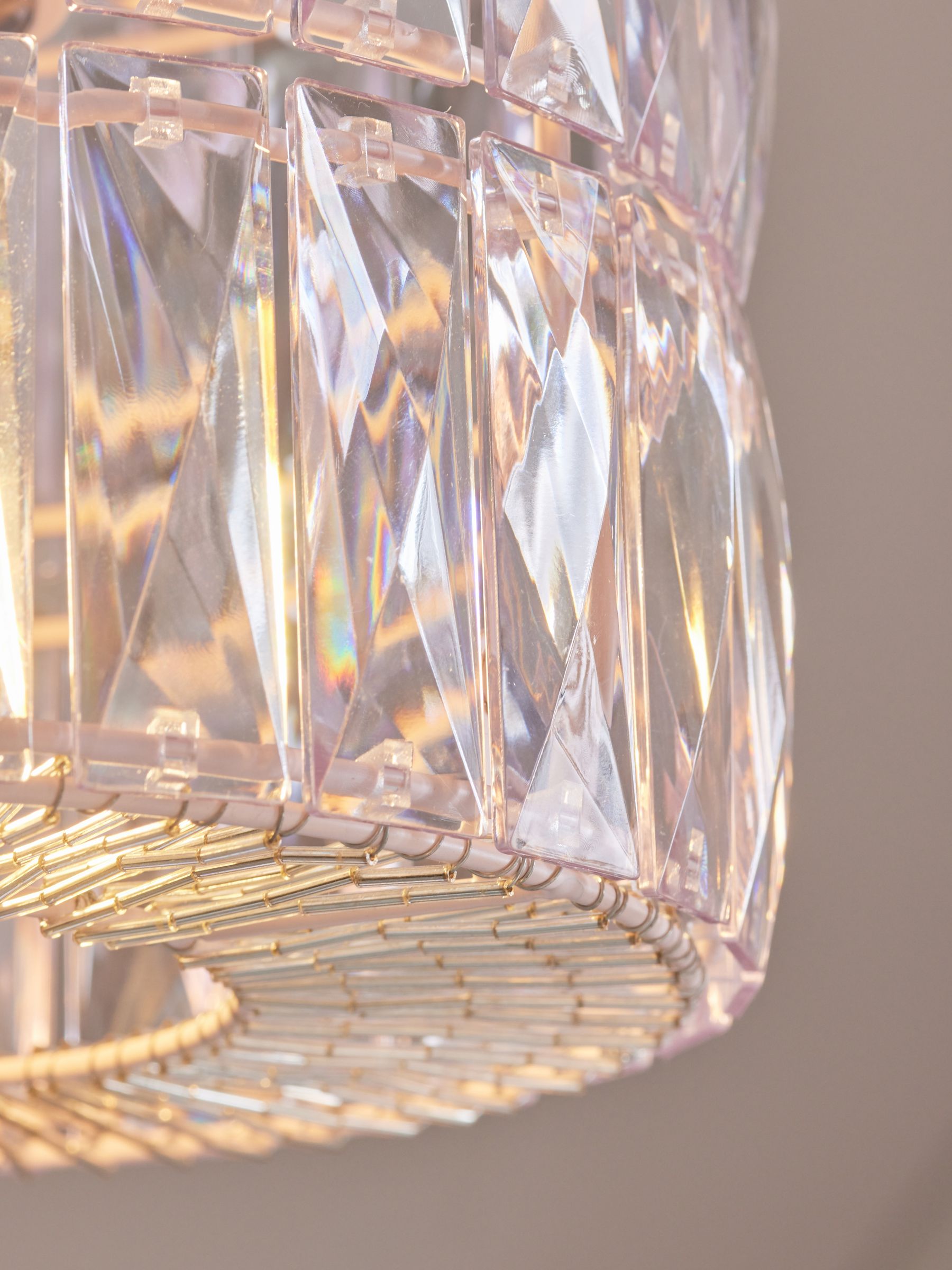 Buy Pink Easy Fit Aria Pendant Light Shade from the Next UK online shop