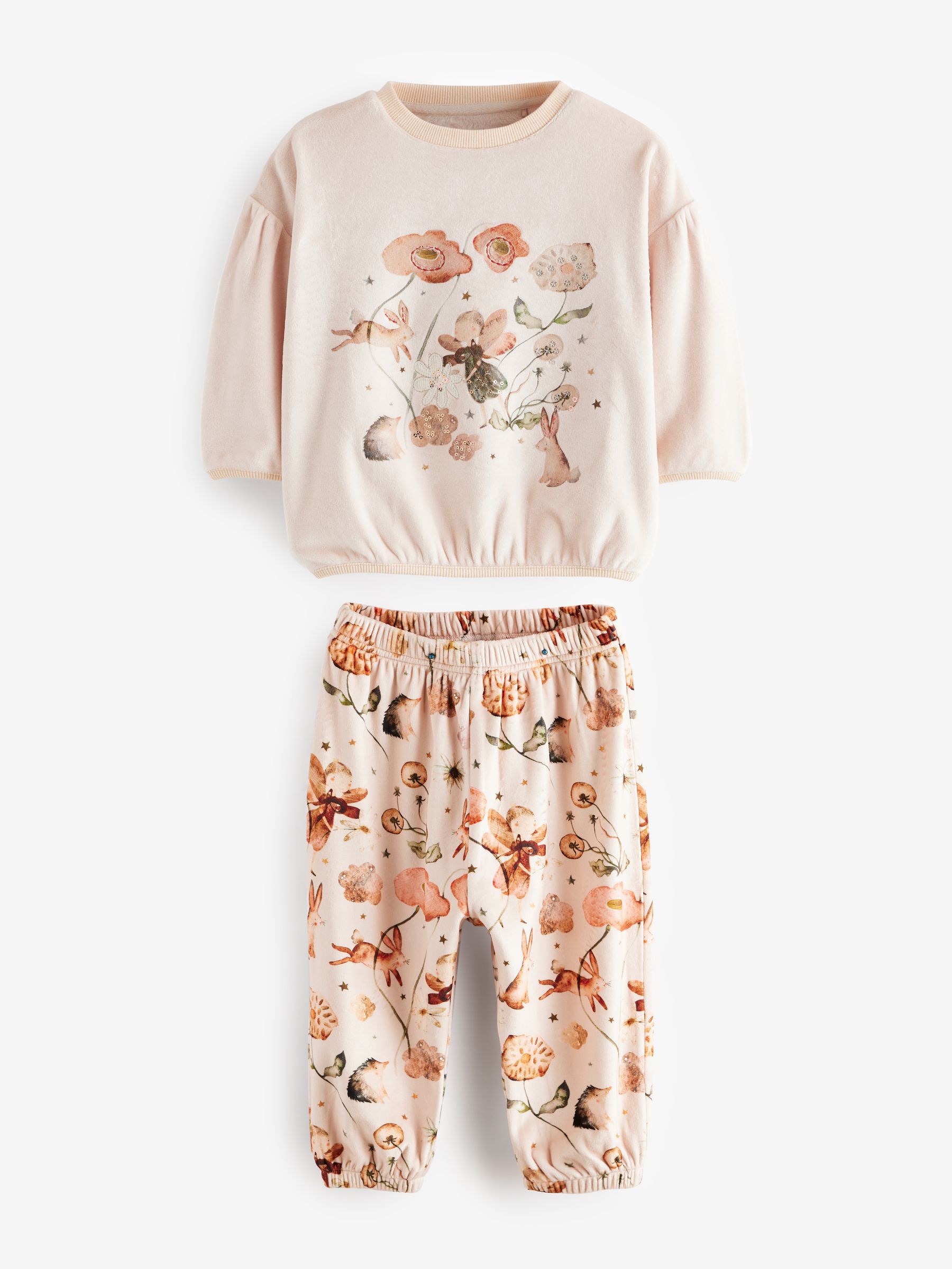 Buy Neutral Cream Fairy Cosy Fleece Pyjamas (9mths-10yrs) from the Next ...