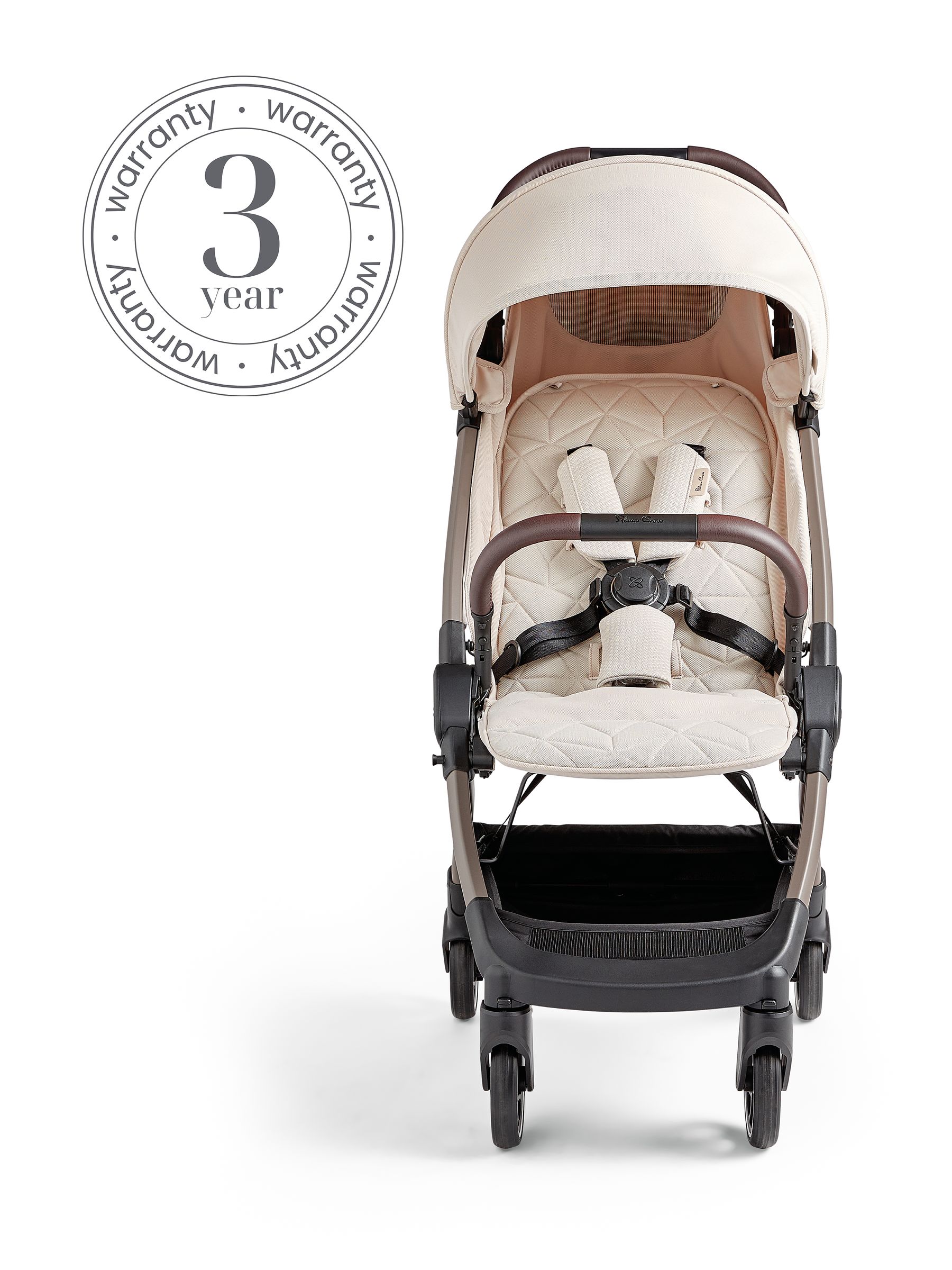 Buy Silver Cross Almond Clic Compact Pushchair and Footmuff Bundle from ...