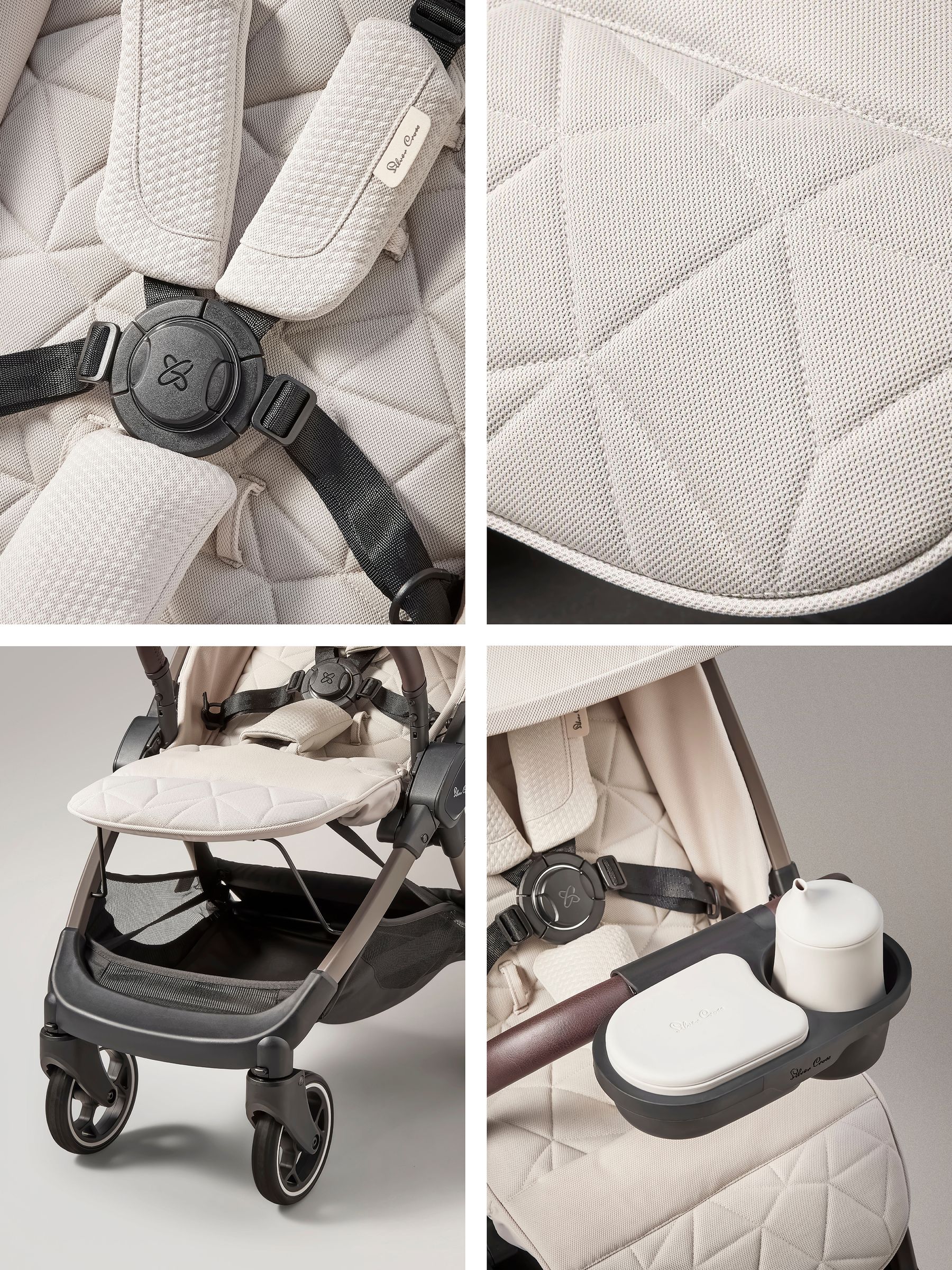 Buy Silver Cross Almond Clic Compact Pushchair and Footmuff Bundle from ...