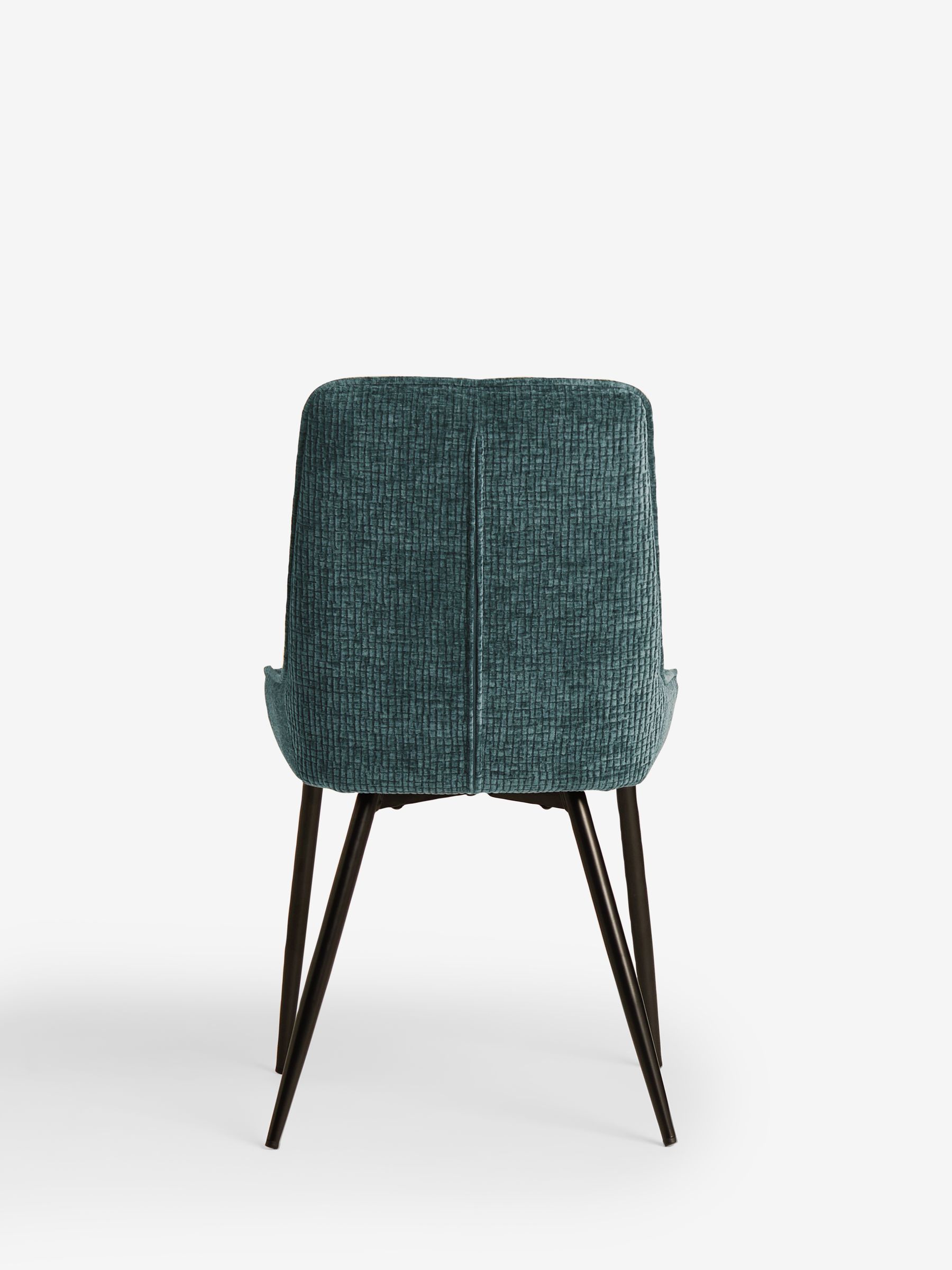 Buy Set of 2 Textured Chenille Dark Slate Teal Hamilton Black Leg ...