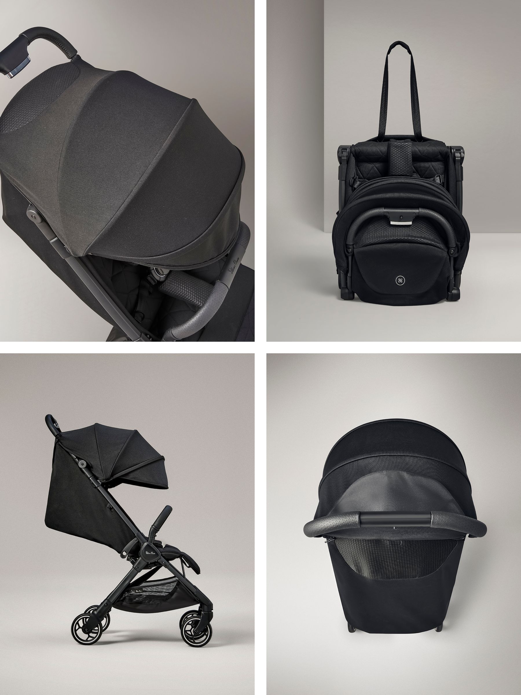 Buy Silver Cross Black Clic Compact Pushchair and Footmuff Bundle from ...