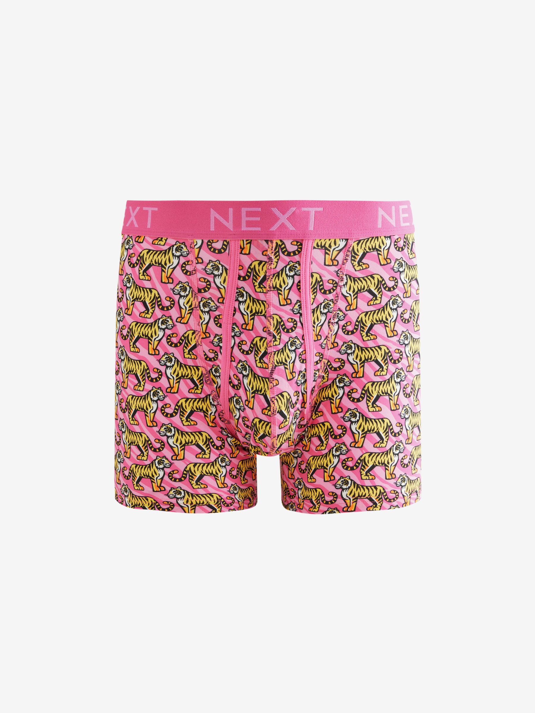 Buy Bright Orange/Green/Blue Animal Print Animal A-Front Boxers 4 Pack ...
