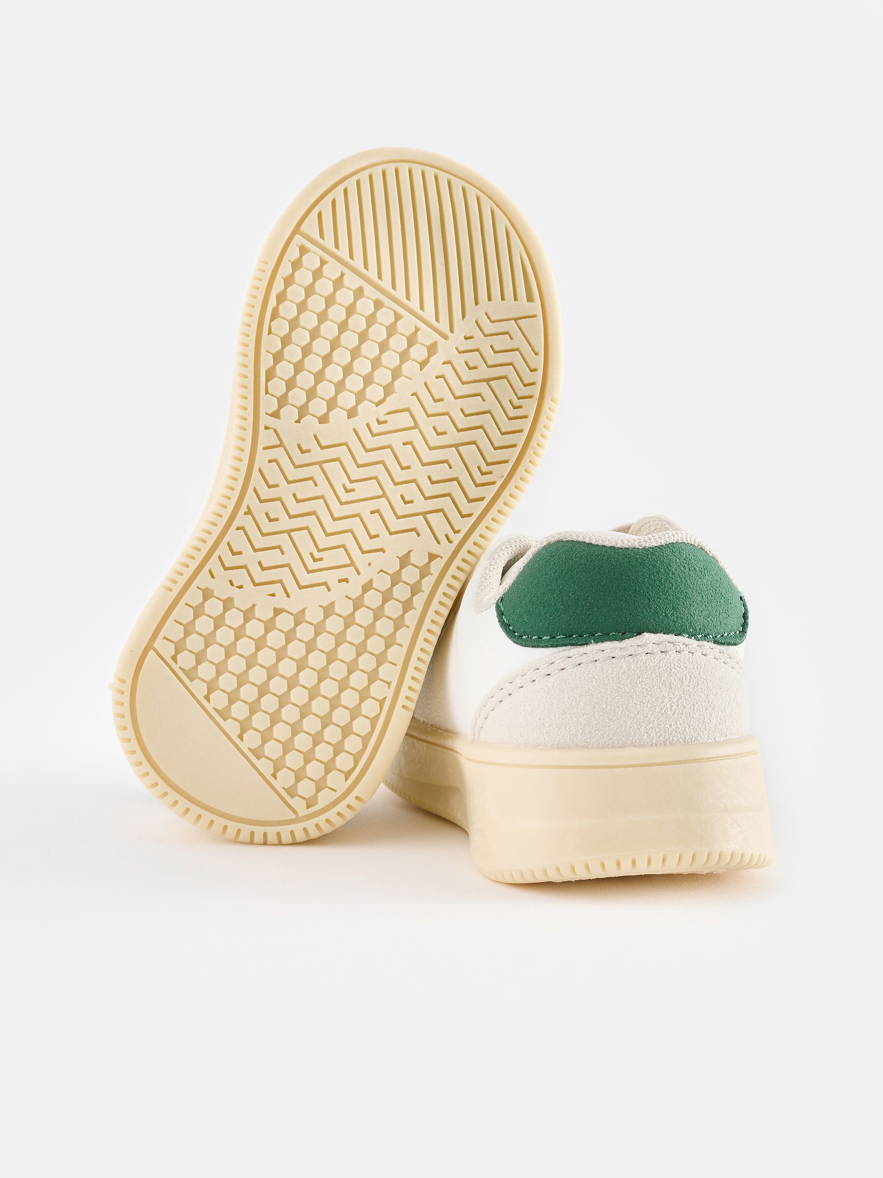 Buy Off White Wide Fit (G) Elastic Lace Trainers from Next USA