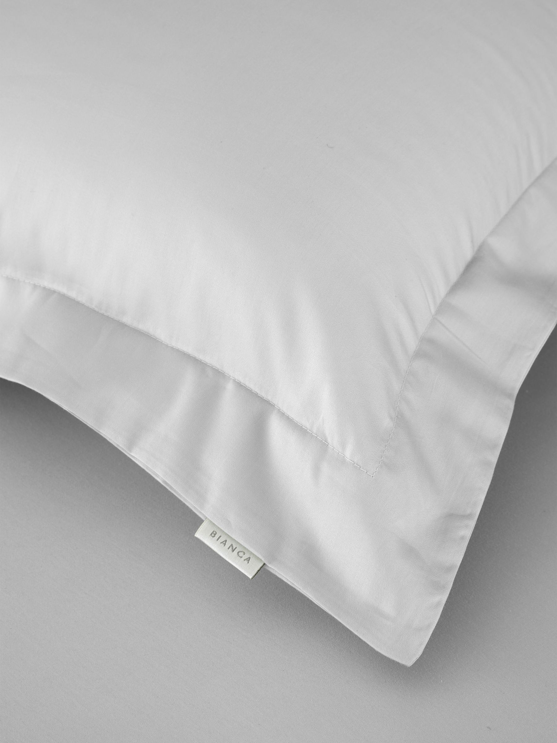 Buy Bianca Set of 2 Dove Grey 400 Thread Count Cotton Sateen Oxford ...