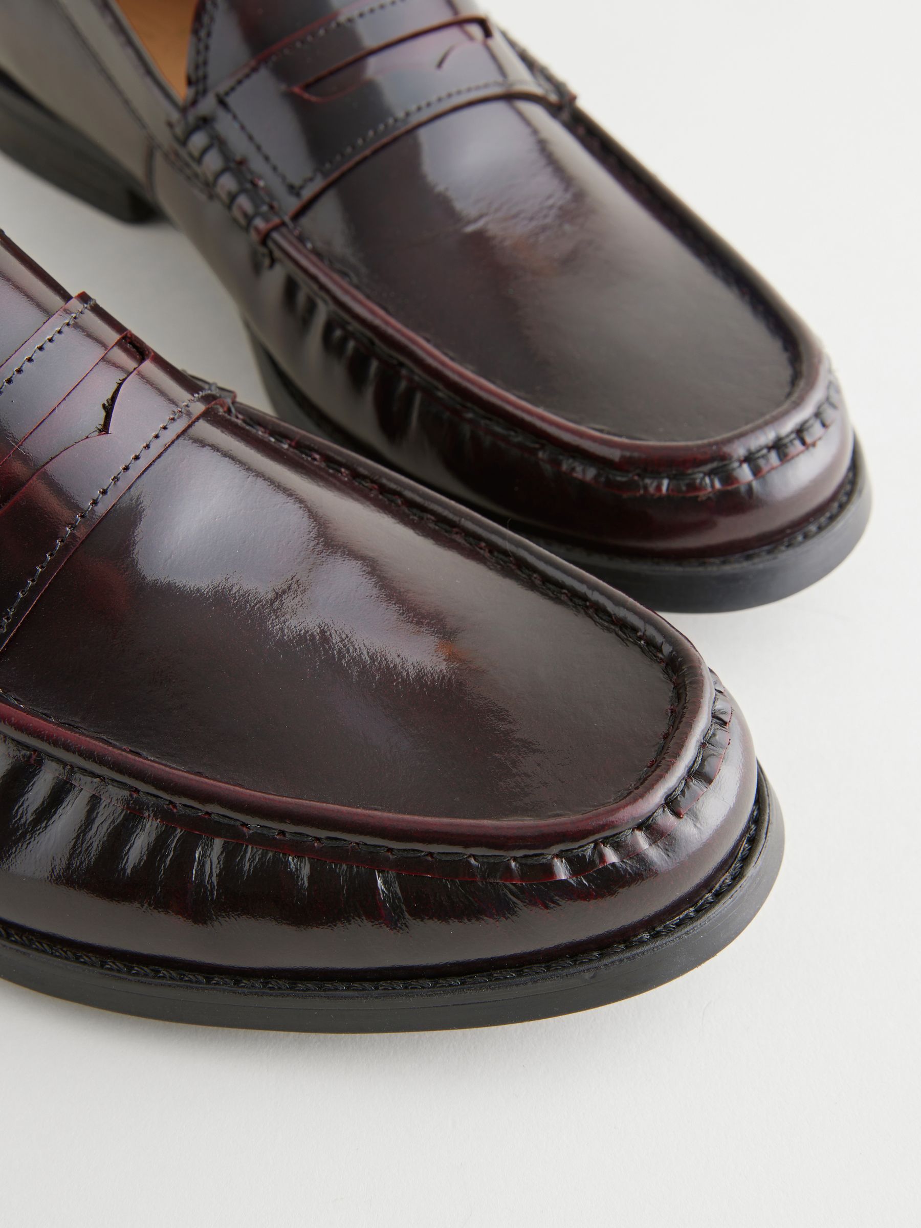 Buy Burgundy Red Standard Fit Penny Loafers from the Next UK online shop