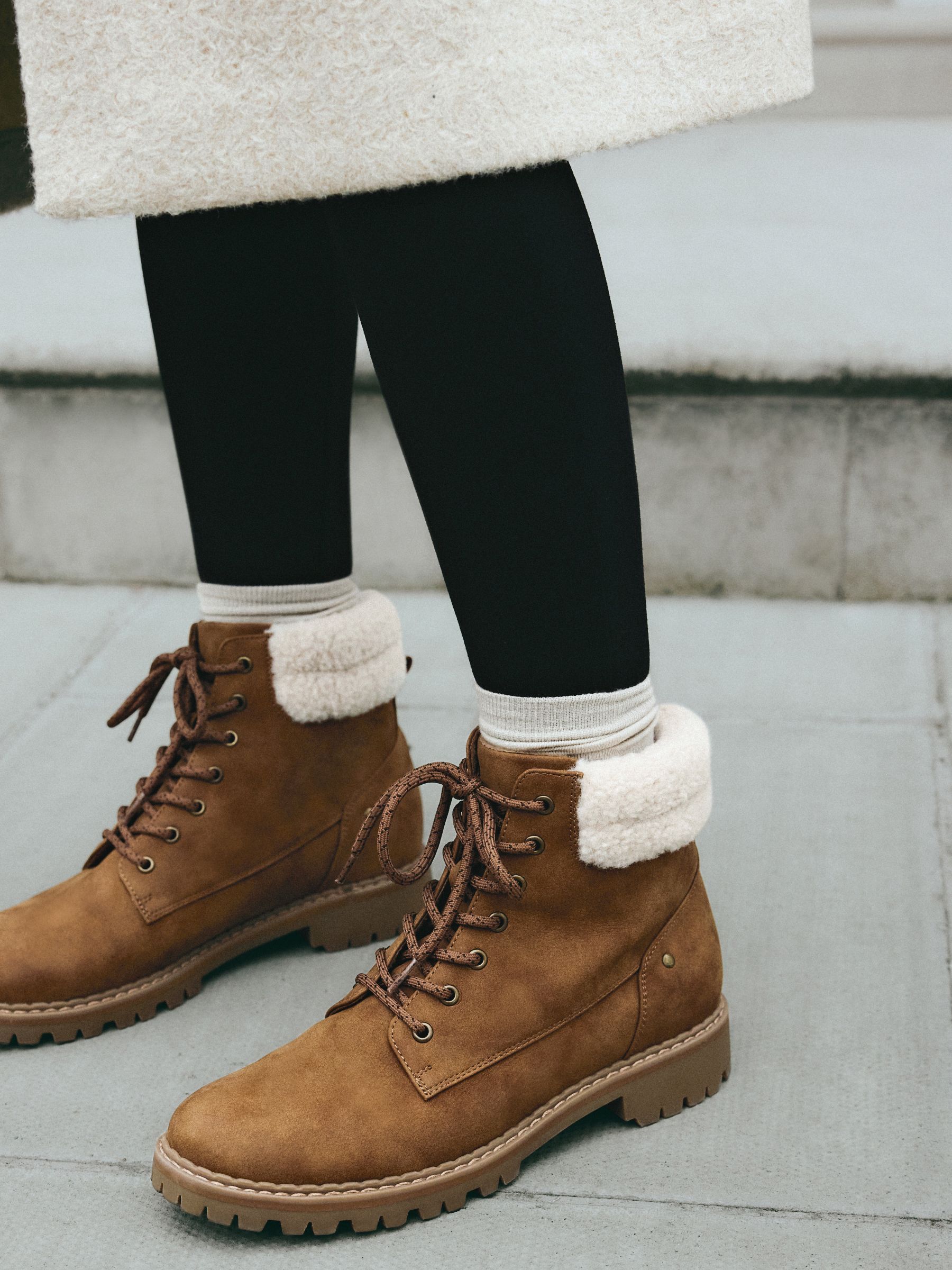 Buy Tan Brown Standard/Wide Fit Forever Comfort® Casual Lace-Up Ankle ...