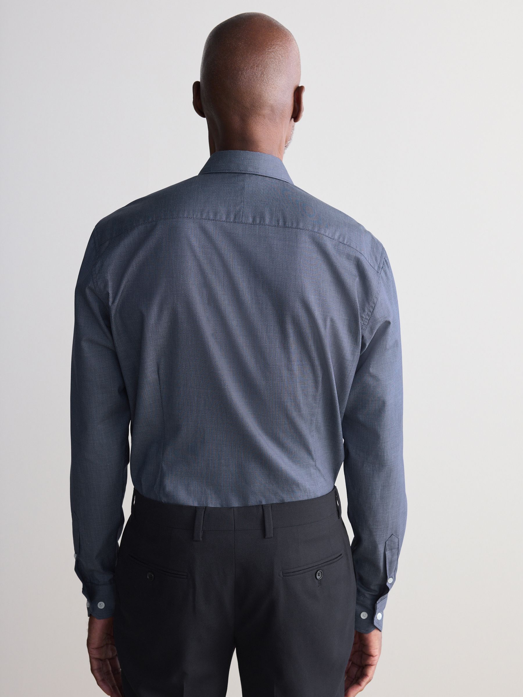 Buy Navy - Premium Two-Fold Cotton Shirt from Next Portugal