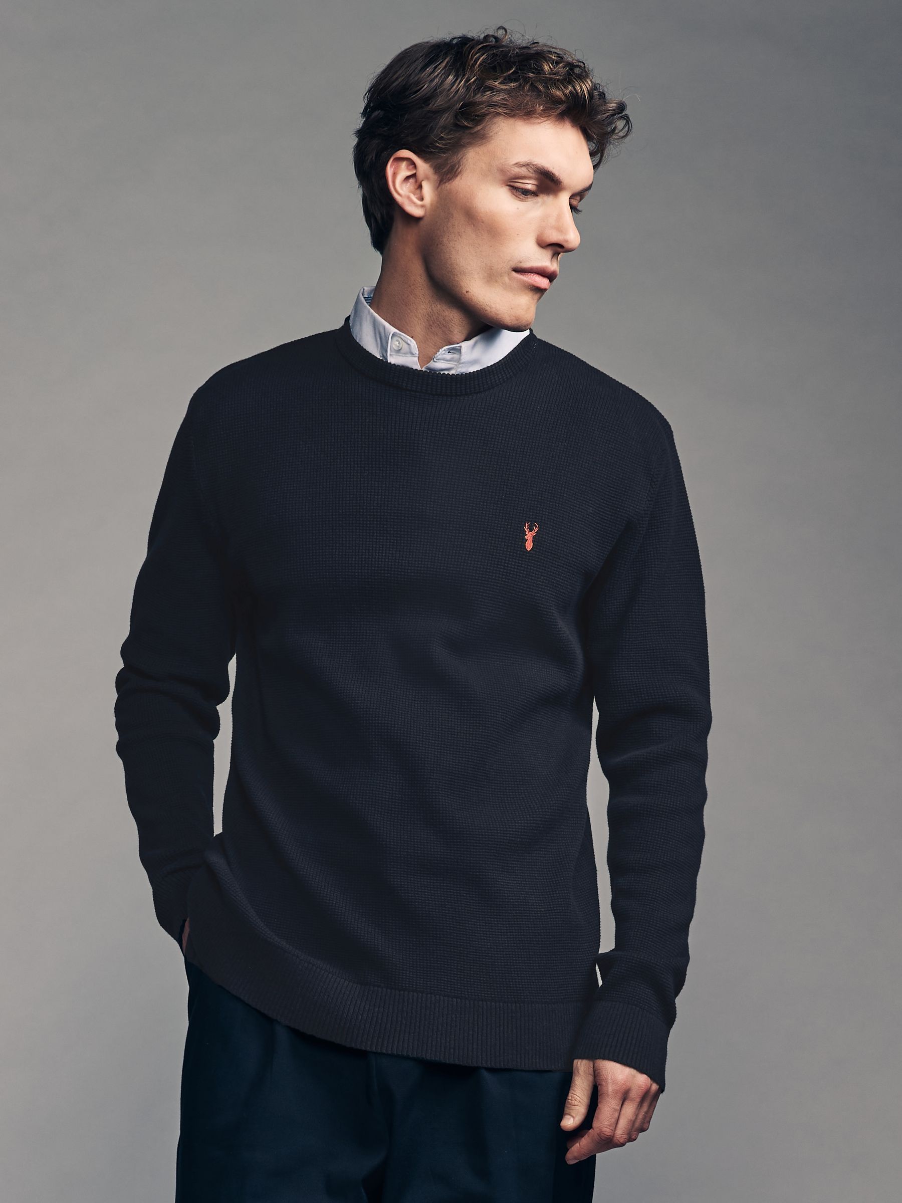 Buy Black/Navy Oxford Mock 100% Cotton Shirt Jumper 2 Pack from Next ...