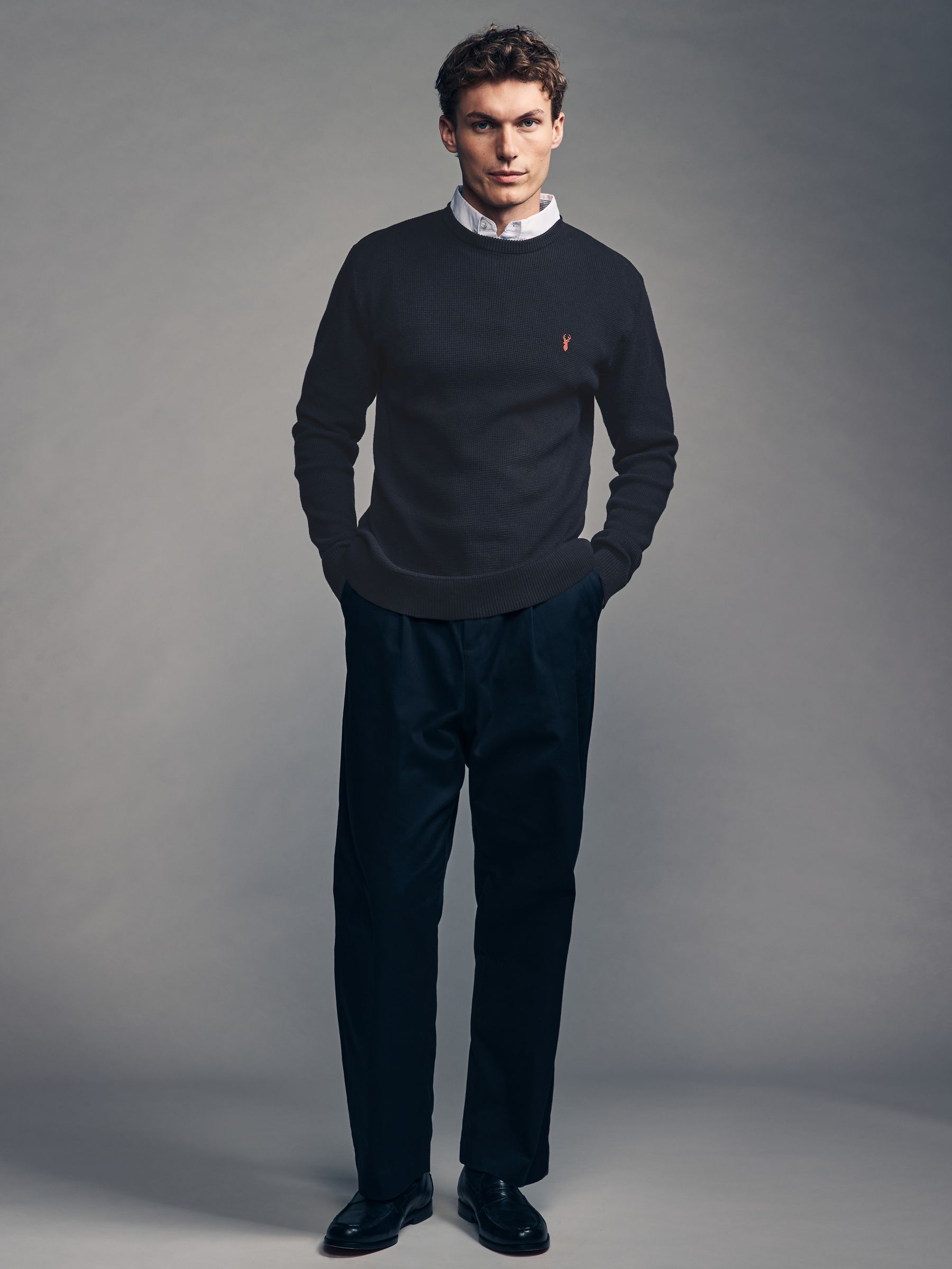 Buy Black/Navy Oxford Mock 100% Cotton Shirt Jumper 2 Pack from Next ...