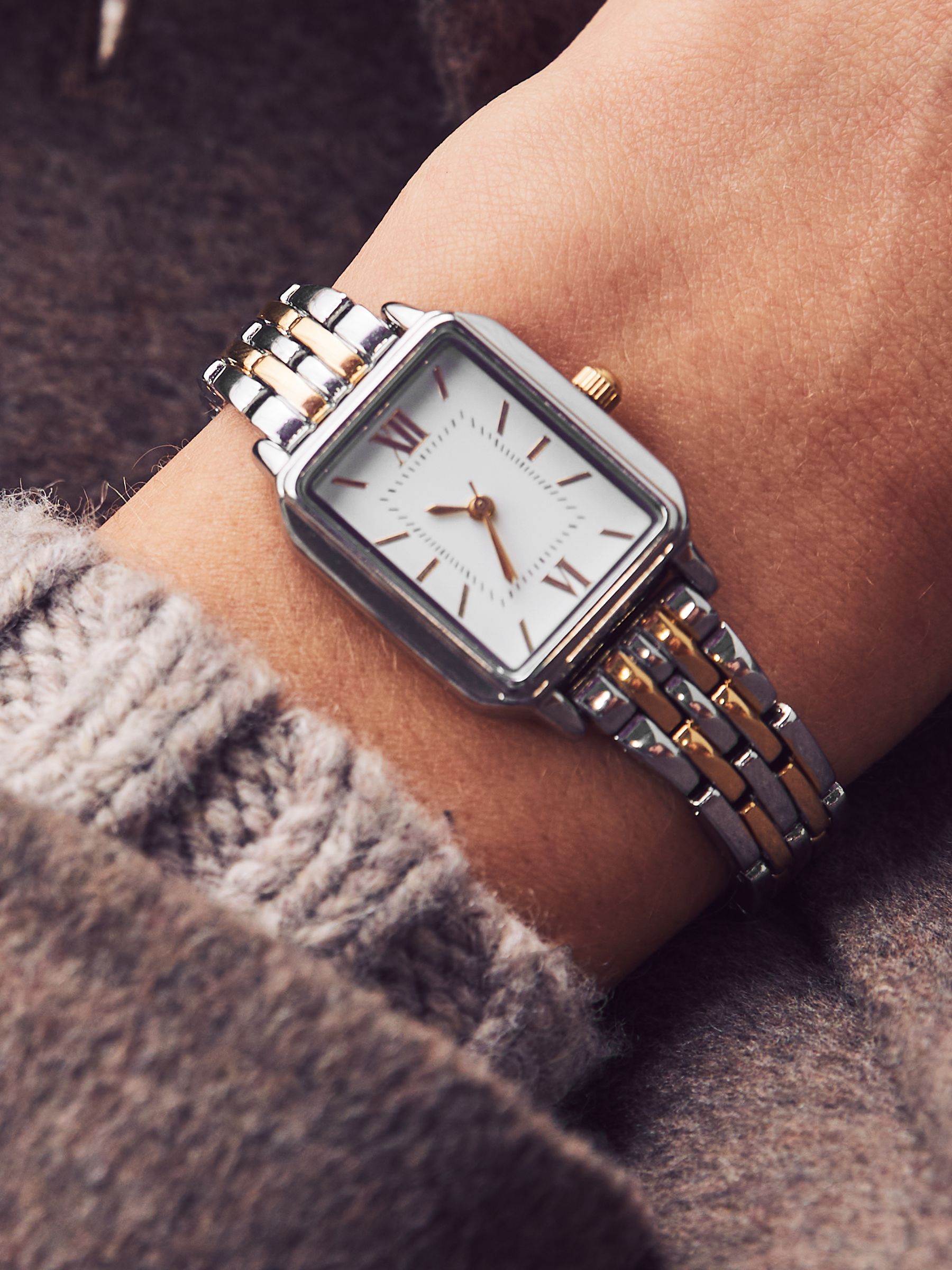 Buy Gold/Silver Tone Mixed Metal Bracelet Watch from the Next UK online ...