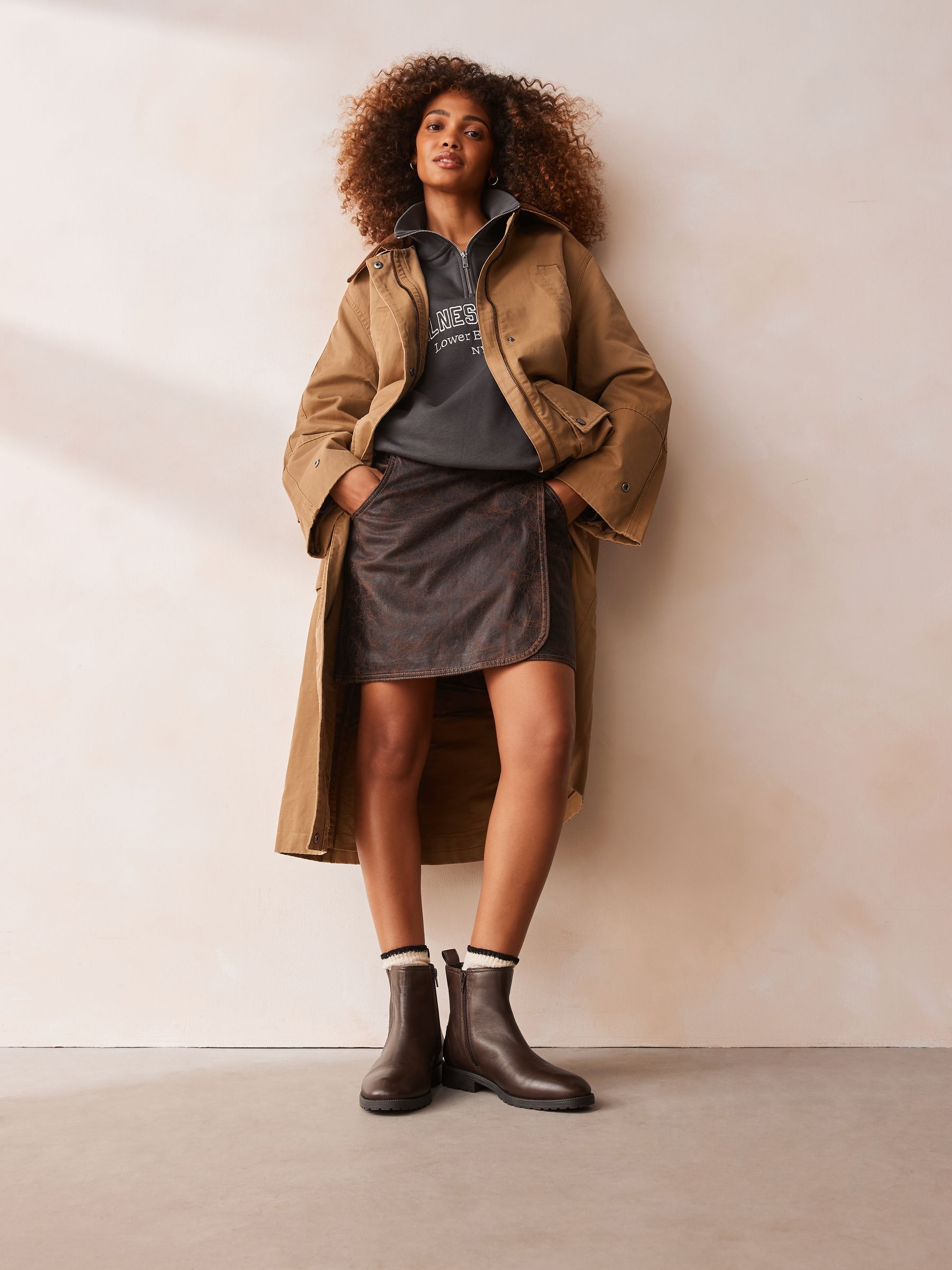 Buy Chocolate Brown Standard/Wide Fit Forever Comfort® Leather Chelsea ...