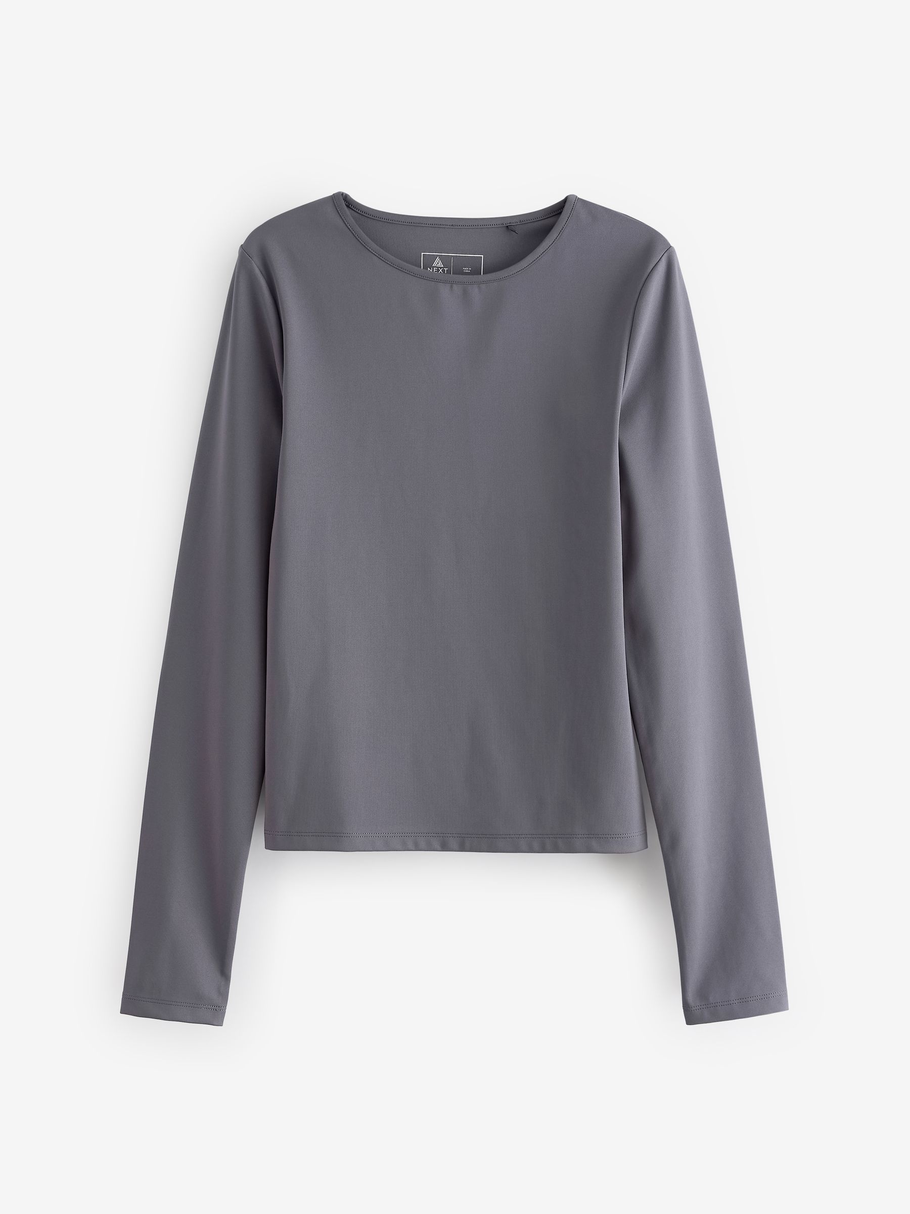 Buy Charcoal Grey Active Long Sleeve Top from the Next UK online shop