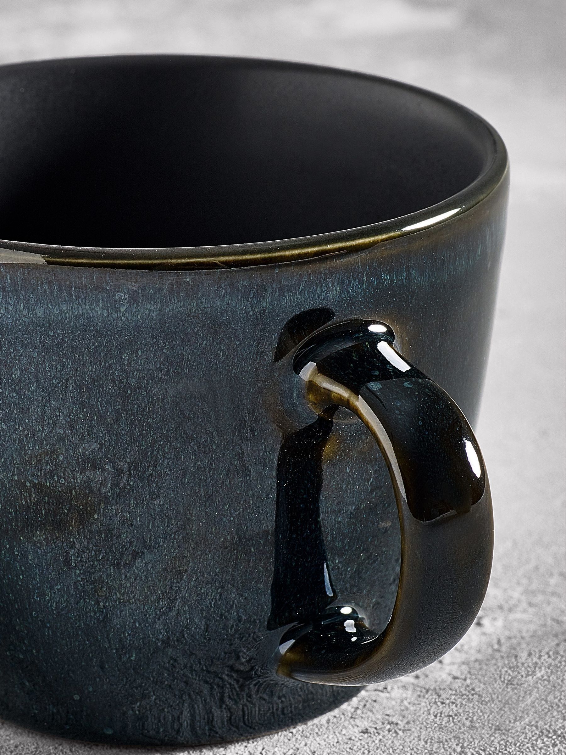 Buy Set of 4 Teal Blue Logan Reactive Glaze Mugs from the Next UK ...