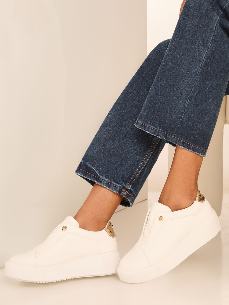 Buy Lipsy White Chunky Pull On Flatform Trainer from the Next UK online ...