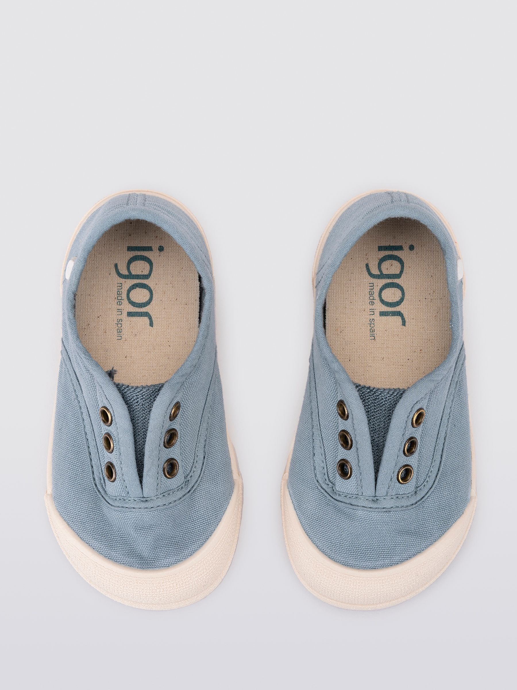 Buy Igor Light Blue Lona Canvas Plimsolls Shoes from the Next UK online ...