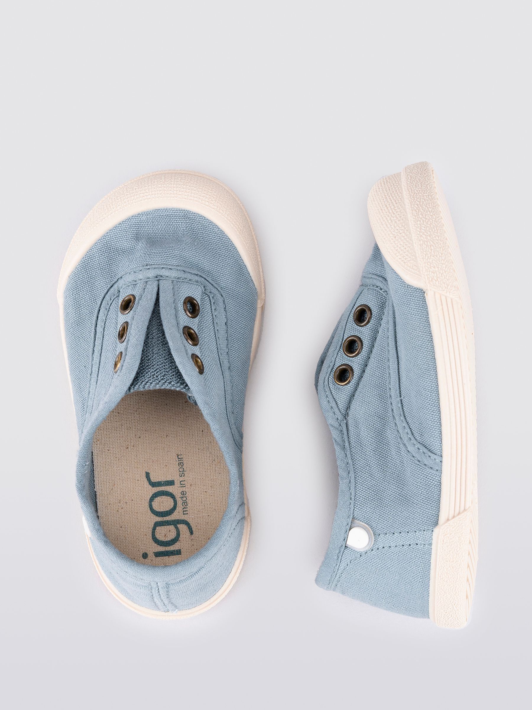 Buy Igor Light Blue Lona Canvas Plimsolls Shoes from the Next UK online ...