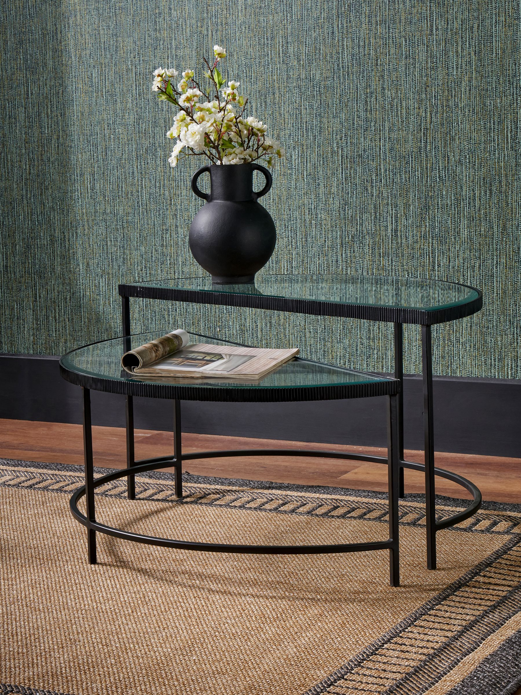 Half circle coffee table store