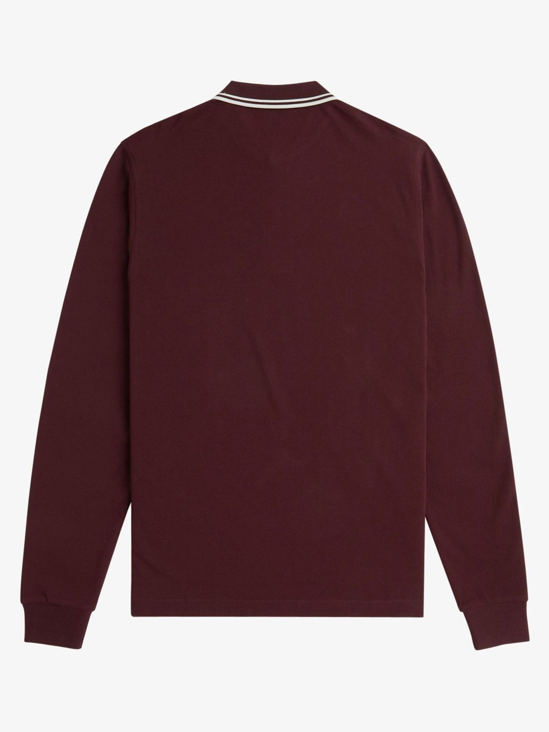 Buy Fred Perry Maroon Long Sleevee Twin Tipped Polo Shirt from Next ...