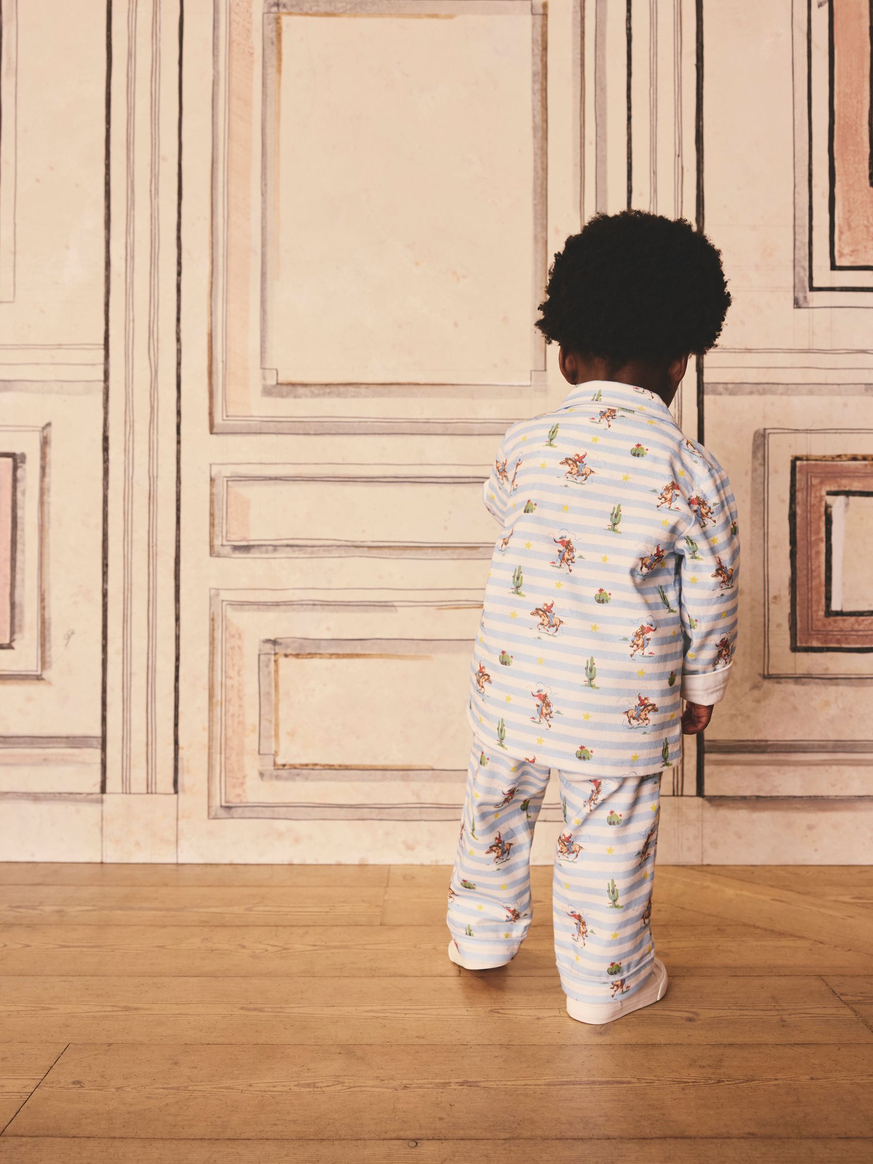 Buy Cath Kidson Blue/White Cowboy Single Button Through Pyjamas from ...