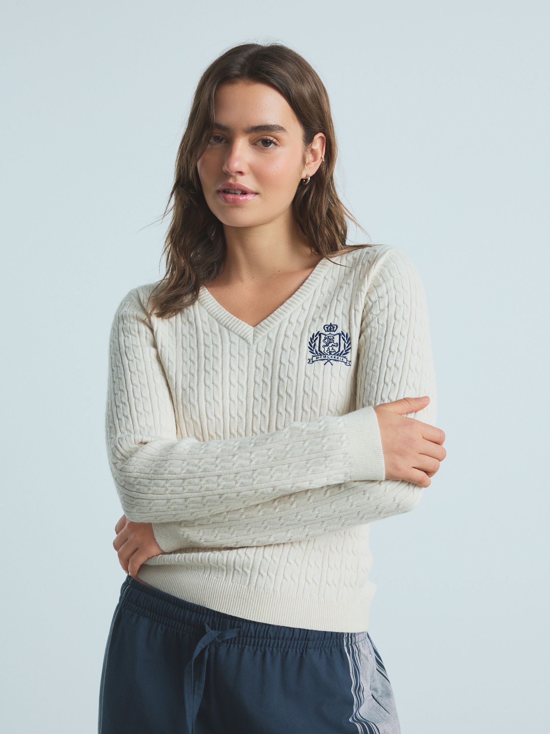 Buy Cream Cable Knit Jumper from the Next UK online shop