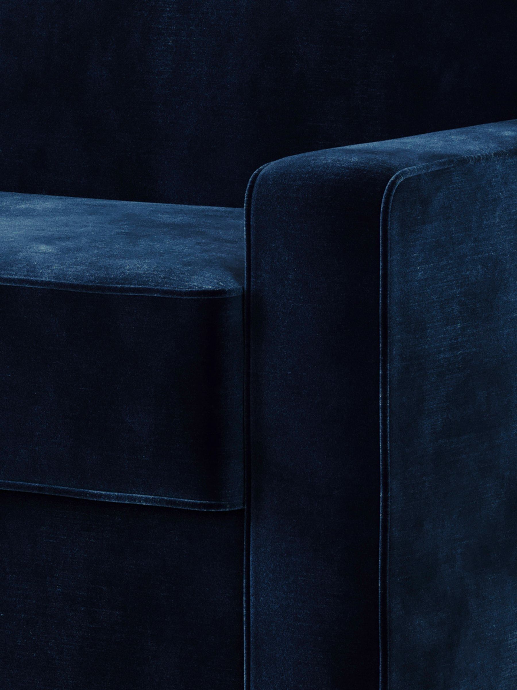 Buy Jay-Be Luxe Velvet Royal Blue Linea 3 Seater Sofa Bed from the Next ...