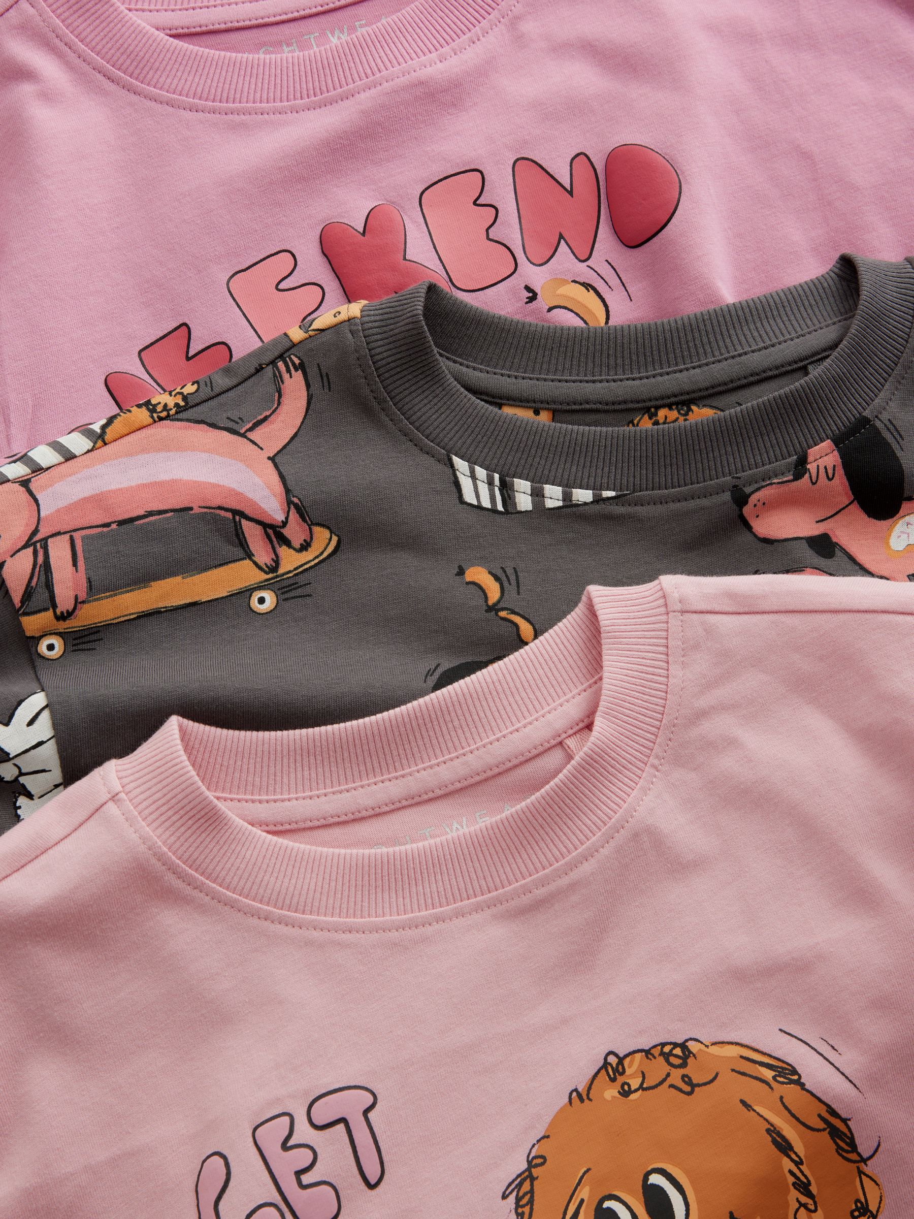 Buy Charcoal Grey Jogger Pyjamas 3 Pack (3-16yrs) from the Next UK ...