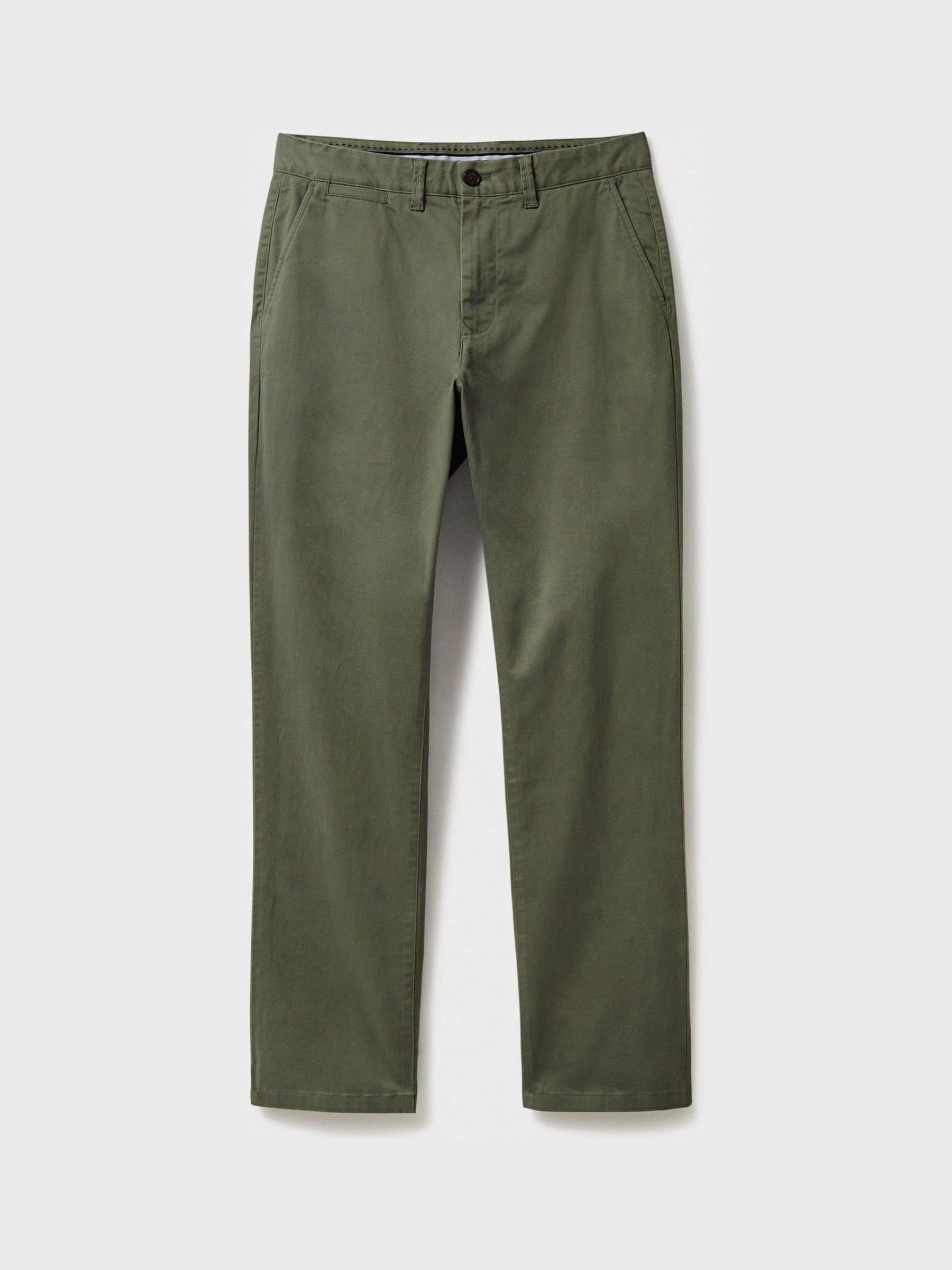 Buy Crew Clothing Green Straight Chinos from the Next UK online shop