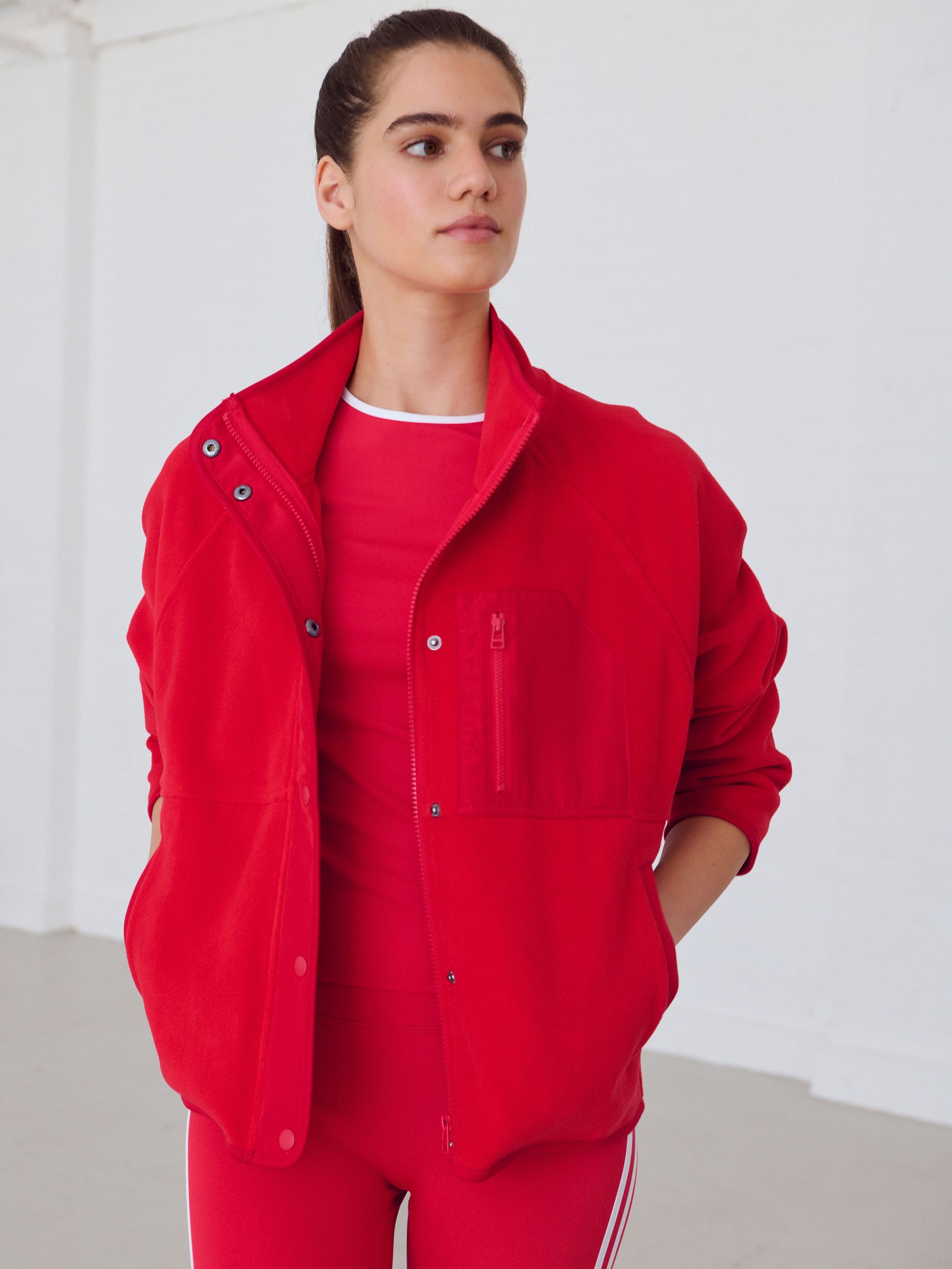 Buy Red Sports Fleece Jacket from the Next UK online shop