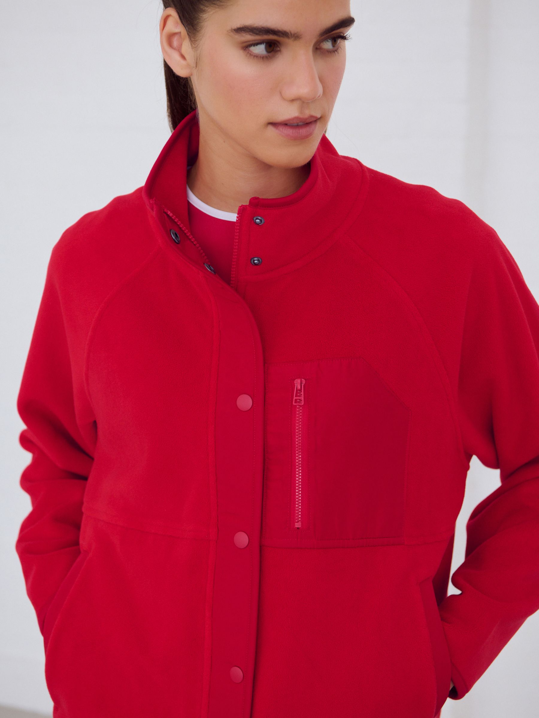 Buy Red Sports Fleece Jacket from the Next UK online shop