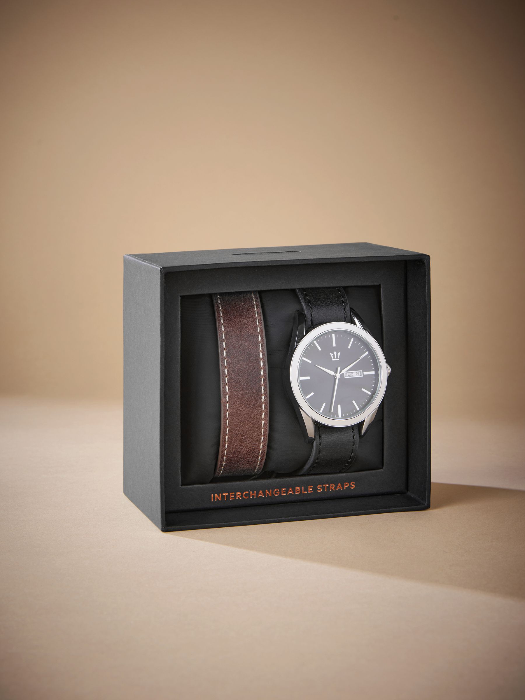 Buy Black/Brown Signature Two Strap Watch Set from the Next UK online shop