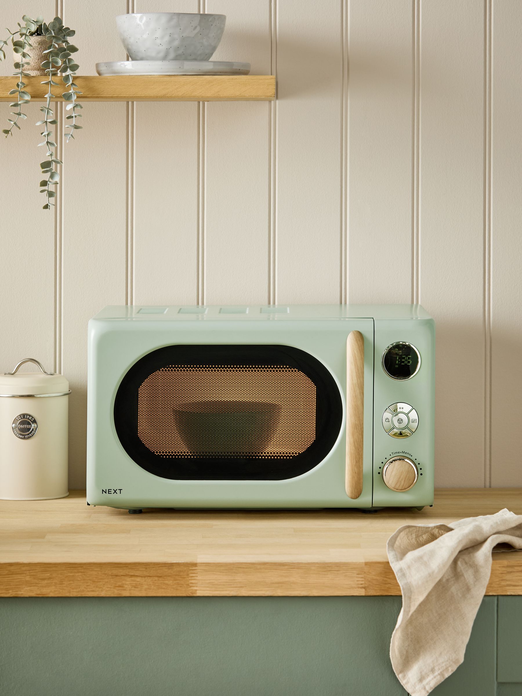 Buy Sage Green Bronx Microwave from the Next UK online shop