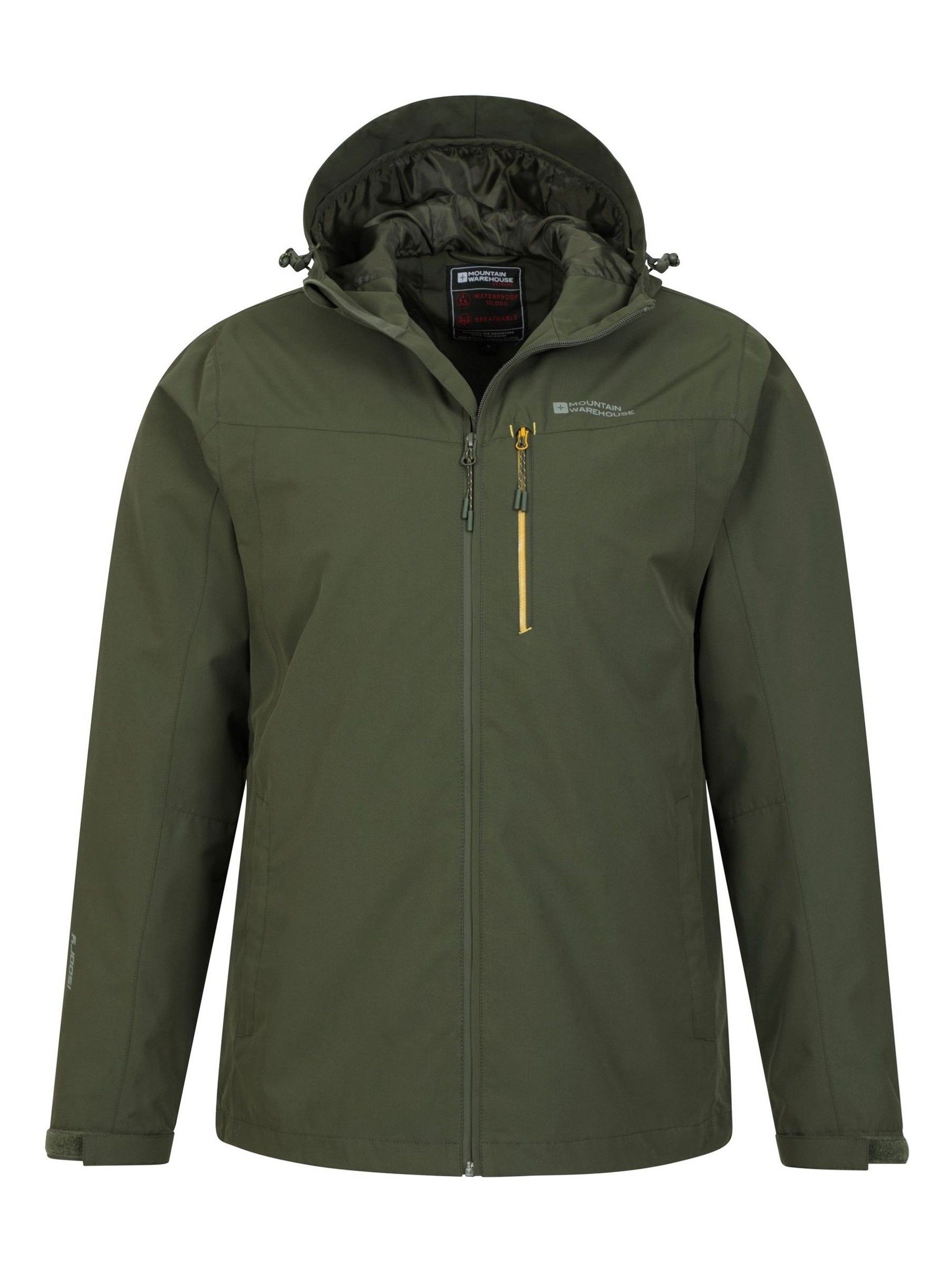 Buy Mountain Warehouse Forest Green Brisk Extreme Waterproof Jacket ...
