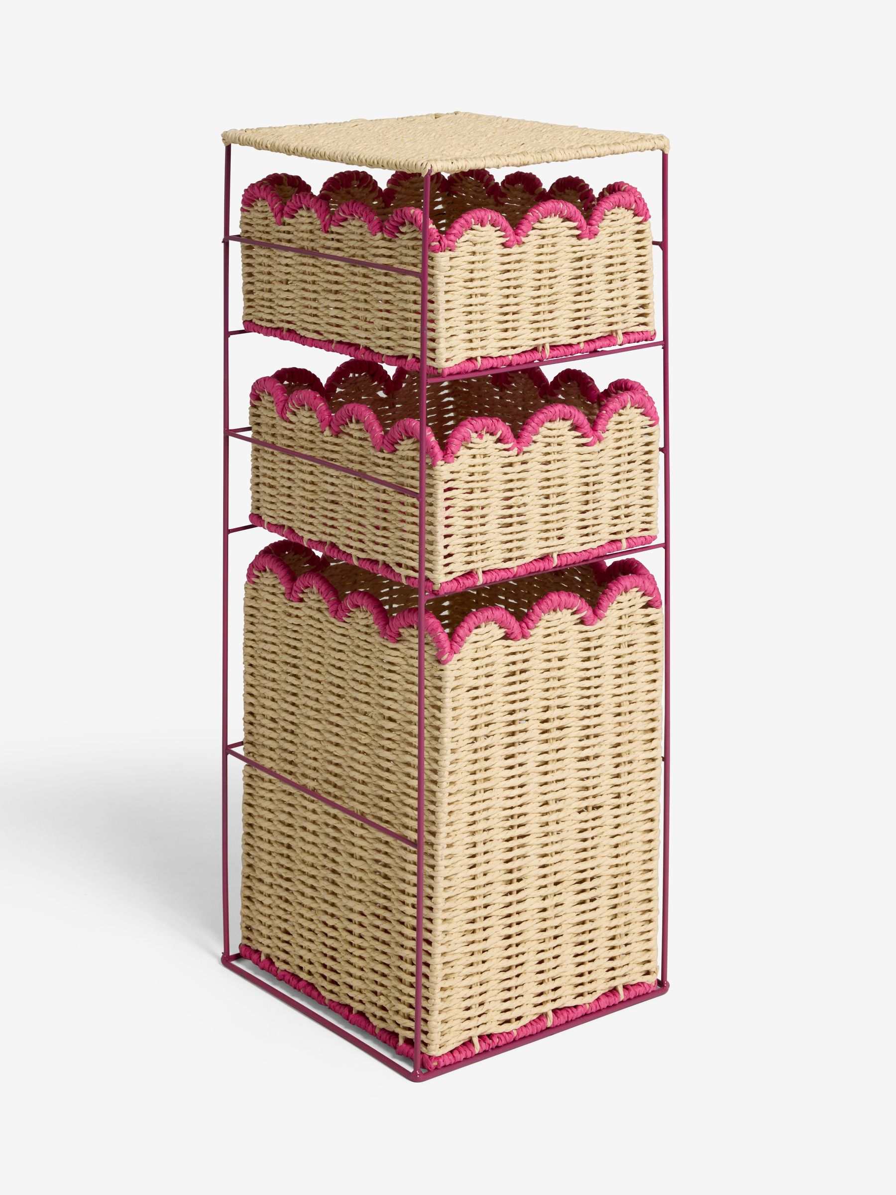 Buy Natural Scallop Edge Woven Storage Drawers from the Next UK online shop