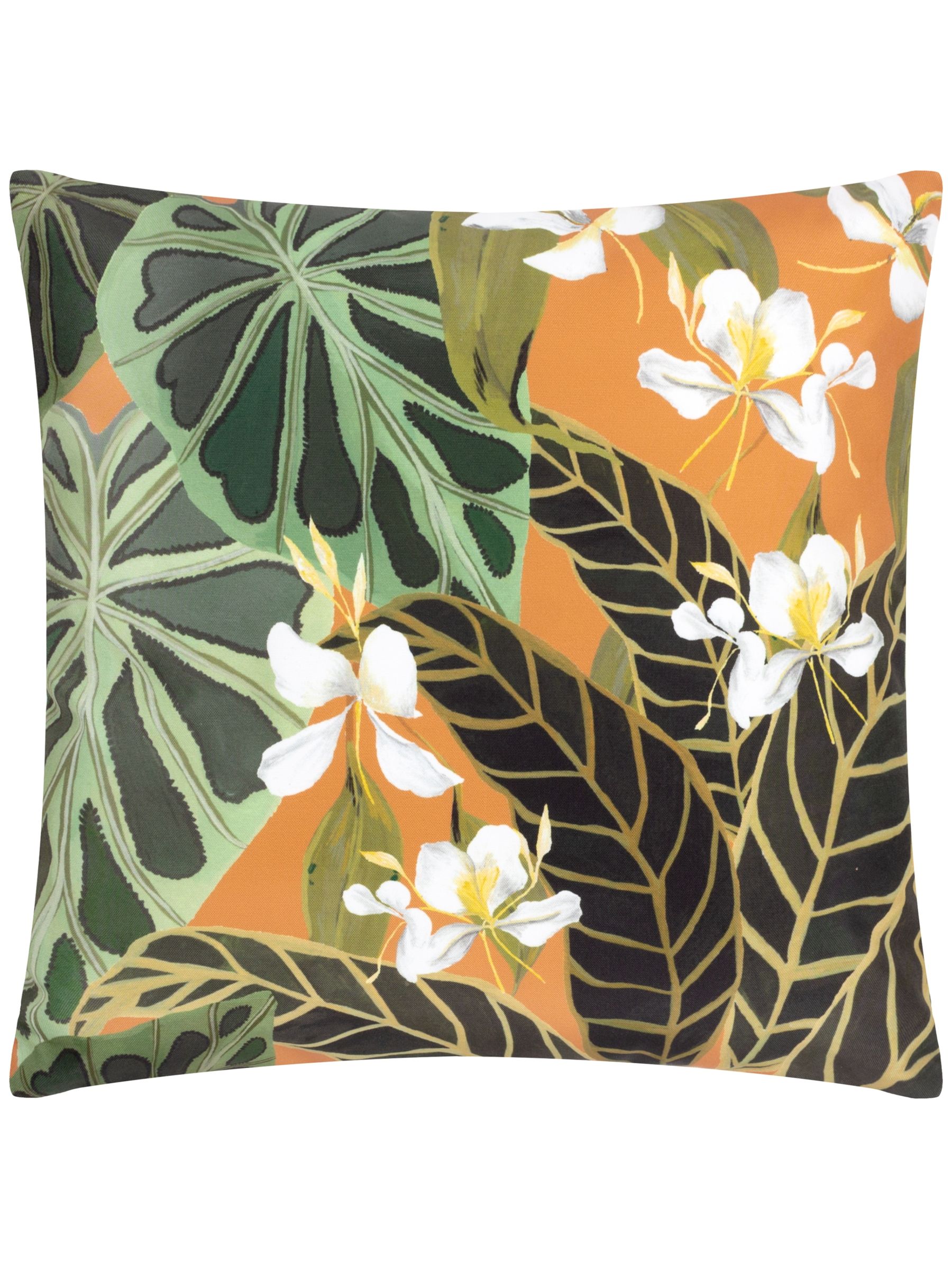 Buy Wylder Tropics Multicolour Kali Leaves Tropical Outdoor Cushion ...