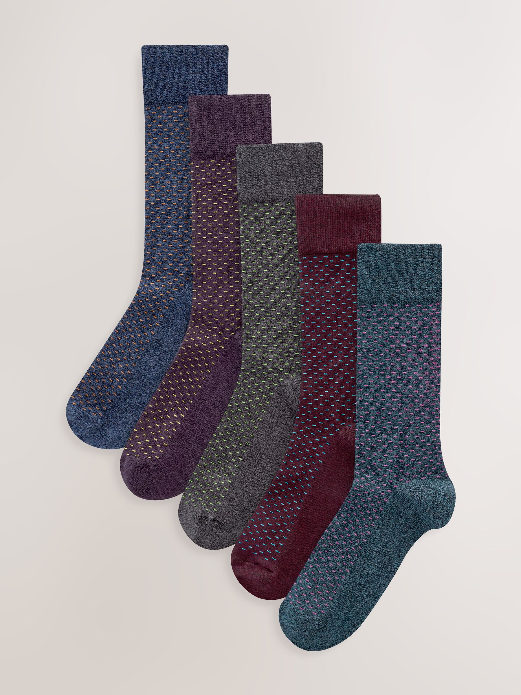 Buy Dash Spot Pattern Smart Socks 5 Pack from the Next UK online shop