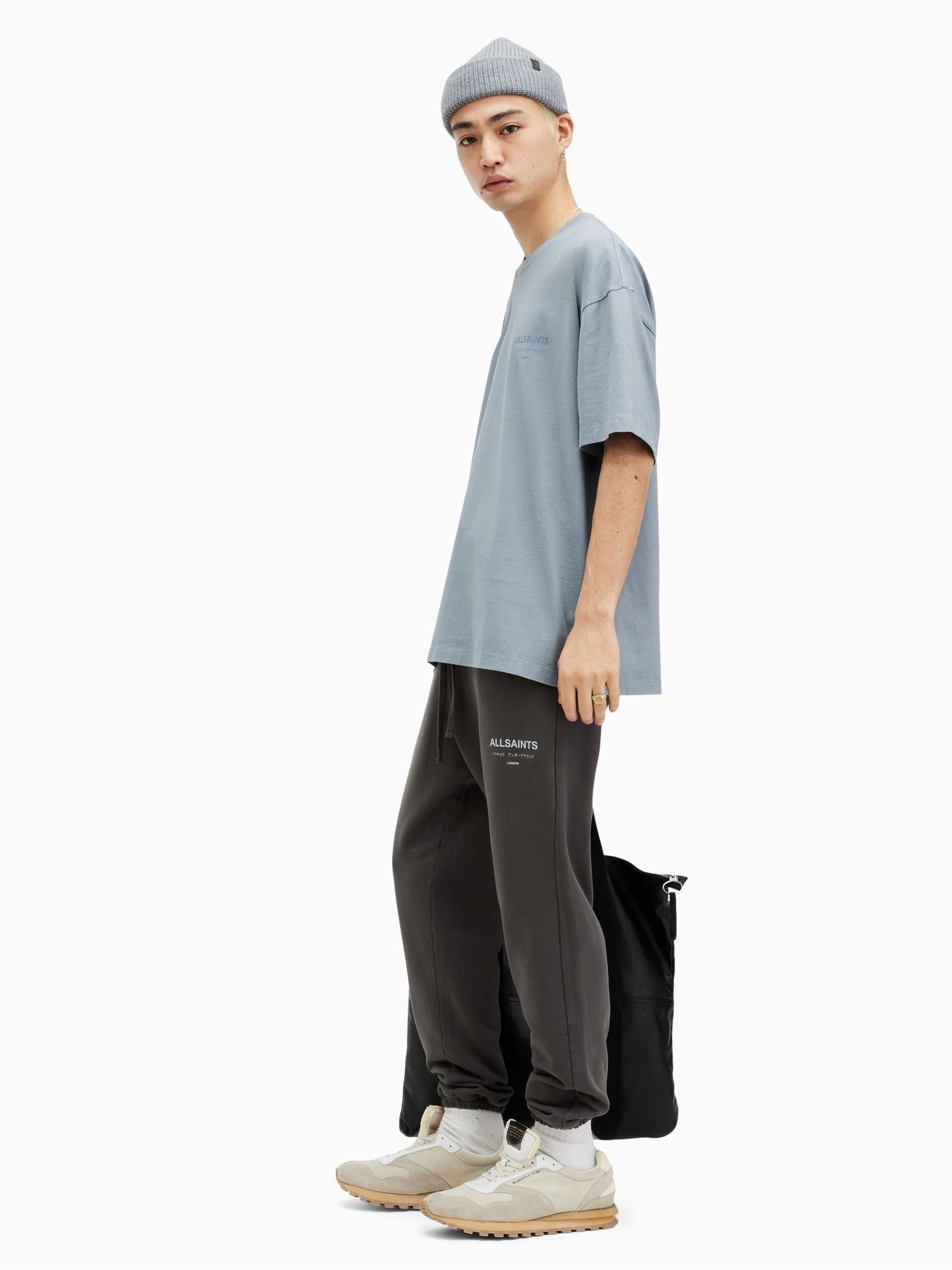Buy AllSaints Blue 100% Cotton Underground Crew T-Shirt from the Next ...