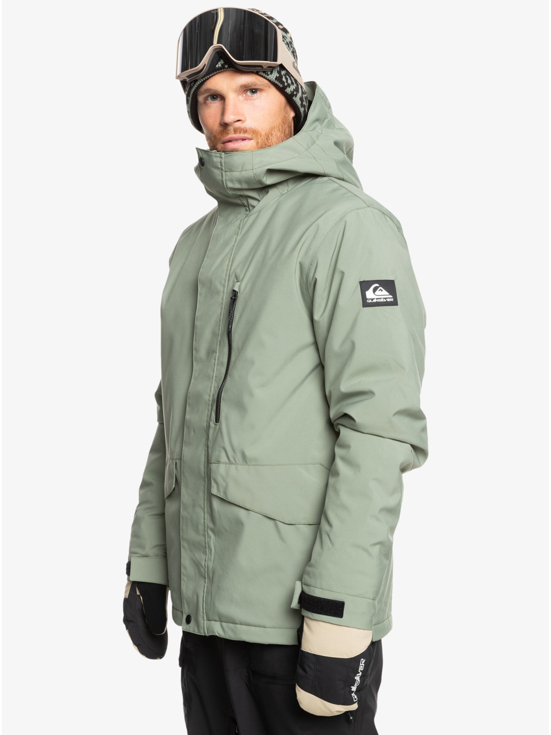Buy Quiksilver Green Mission Solid Ski Jacket from the Next UK online shop