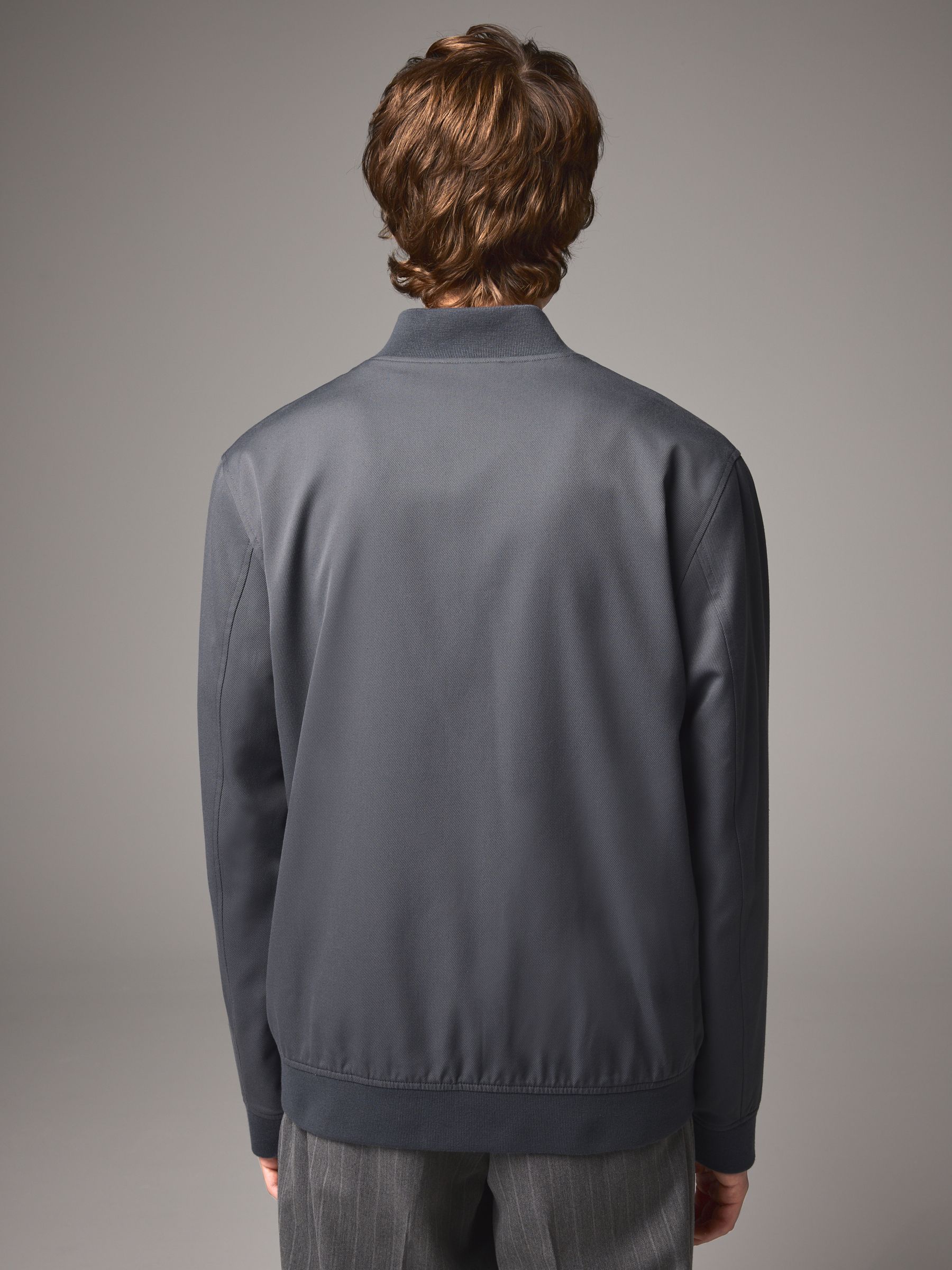 Buy Steel Blue Smart Bomber Jacket from the Next UK online shop