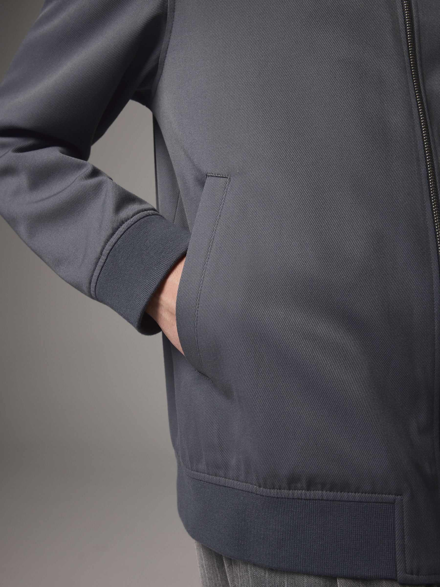 Buy Steel Blue Smart Bomber Jacket from the Next UK online shop