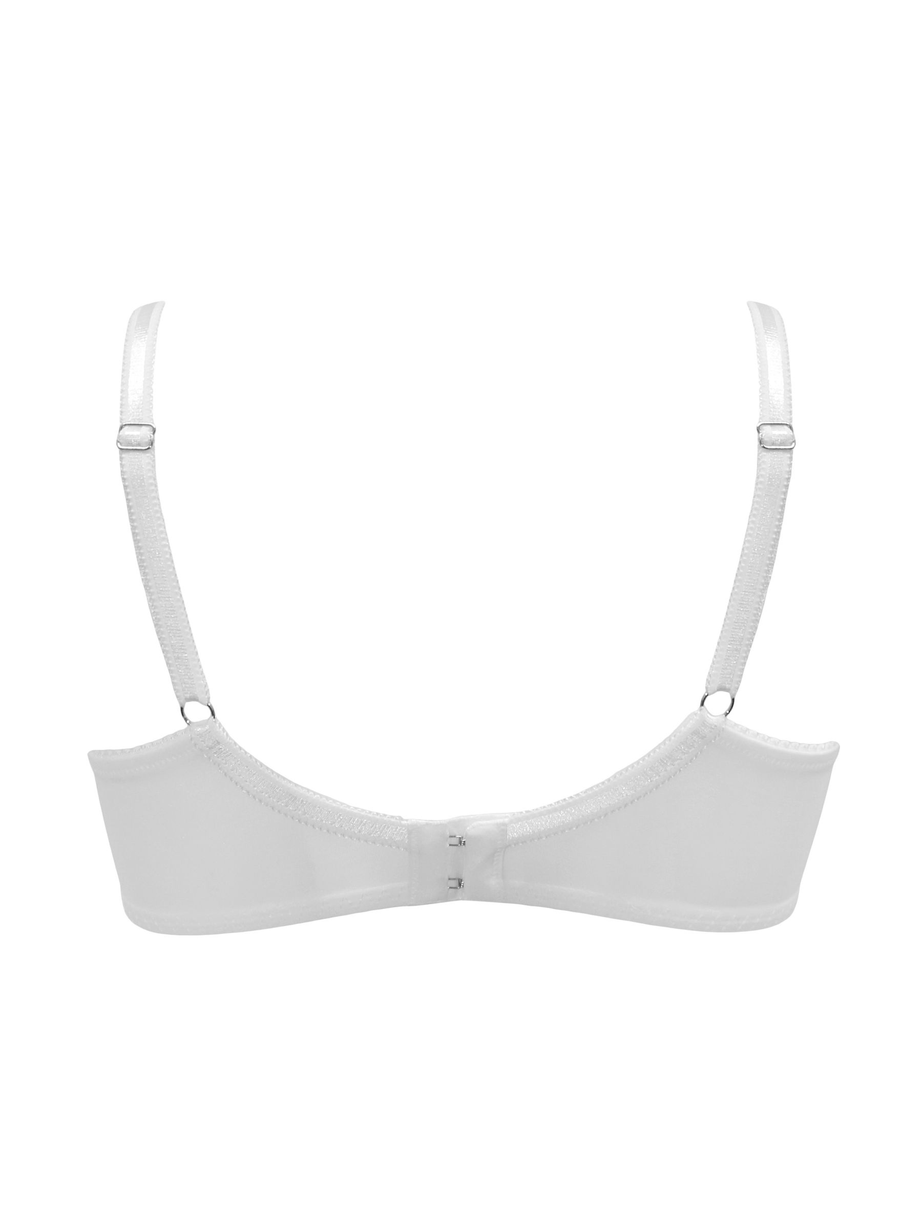 Buy Pour Moi White Non Padded Underwired Fleur Balconette Bra from the ...