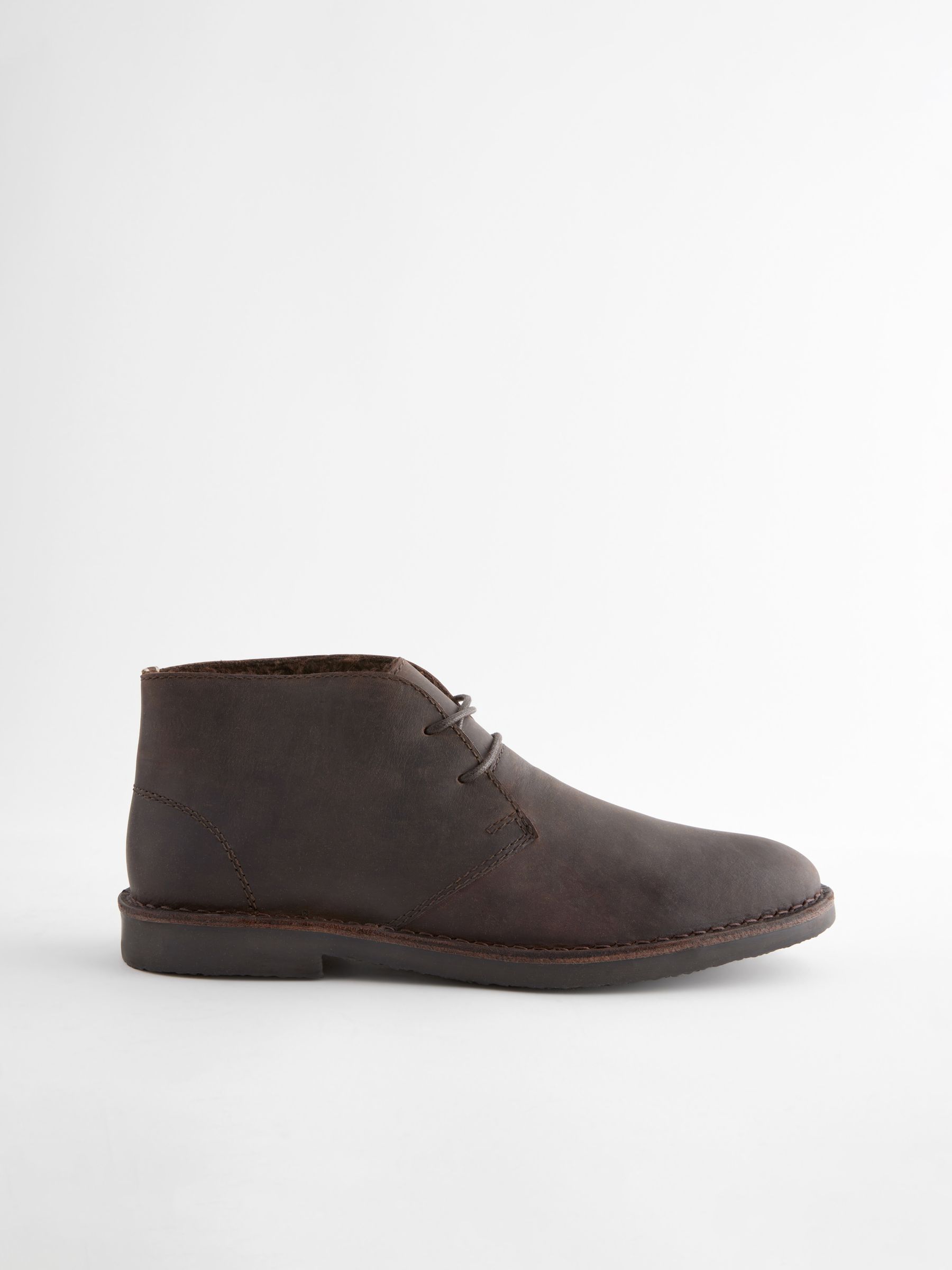 Buy Brown Borg Lined Desert Boots from Next United Arab Emirates