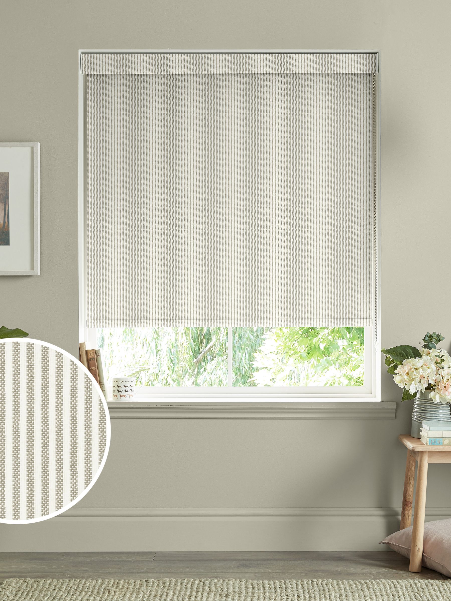 Buy Sophie Allport Natural Stamford Stripe Made to Measure Roller ...