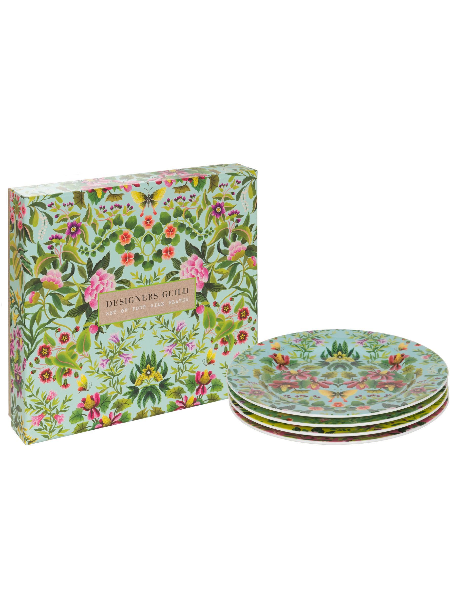 Buy Designers Guild Ikebana Damask Side Plates Set Of 4 from the Next ...