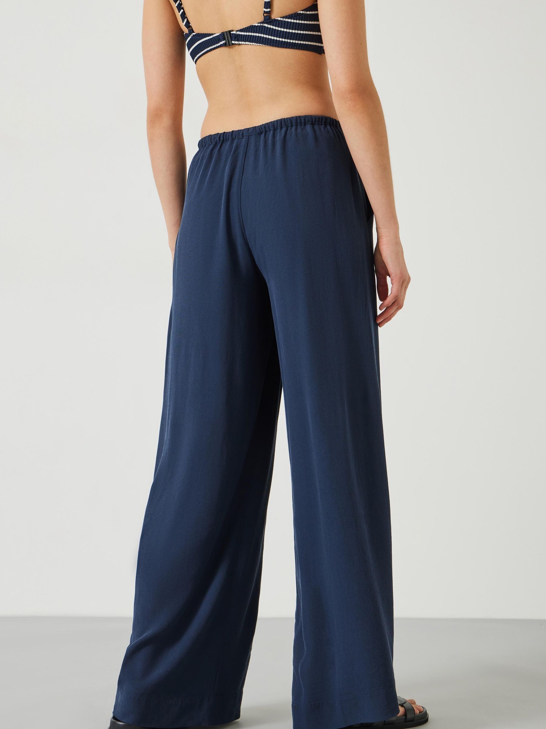 Buy Hush Blue Lyra Tie Waist Trousers from the Next UK online shop