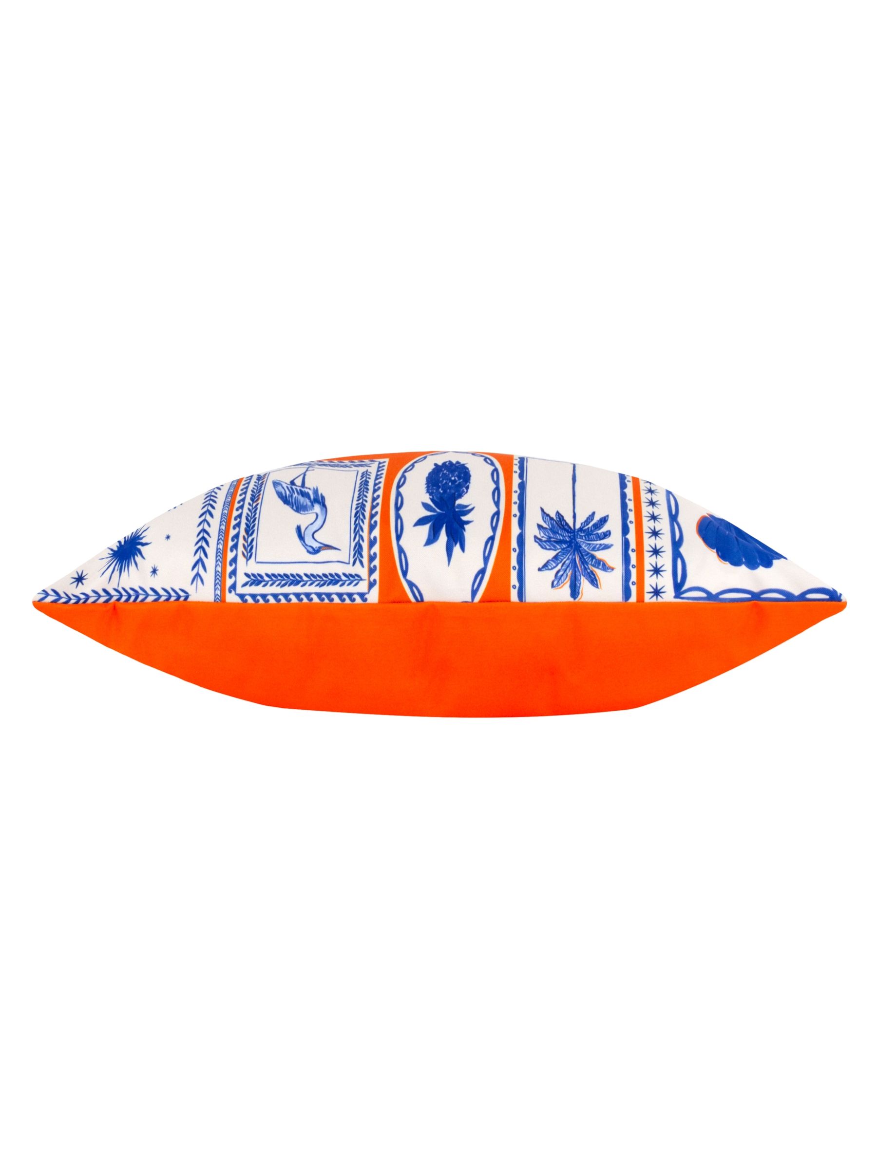 Buy Furn Coral Blue Frieze Abstract Outdoor Cushion from the Next UK ...