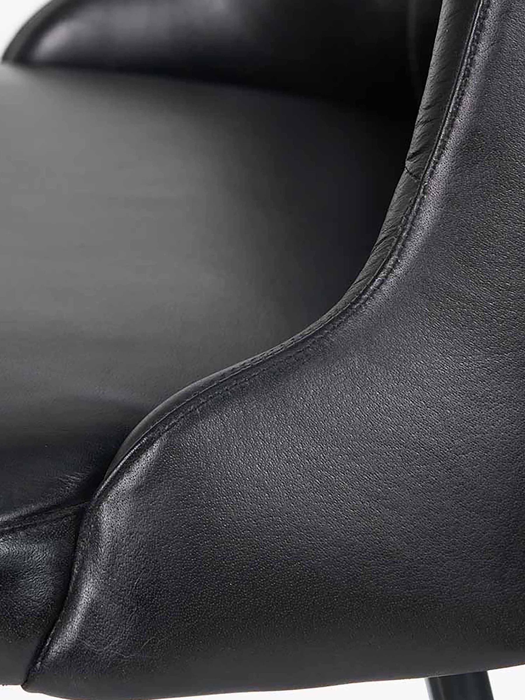 Buy Pacific Steel Grey Camillo Leather Diamond Back Bar Stool from the ...