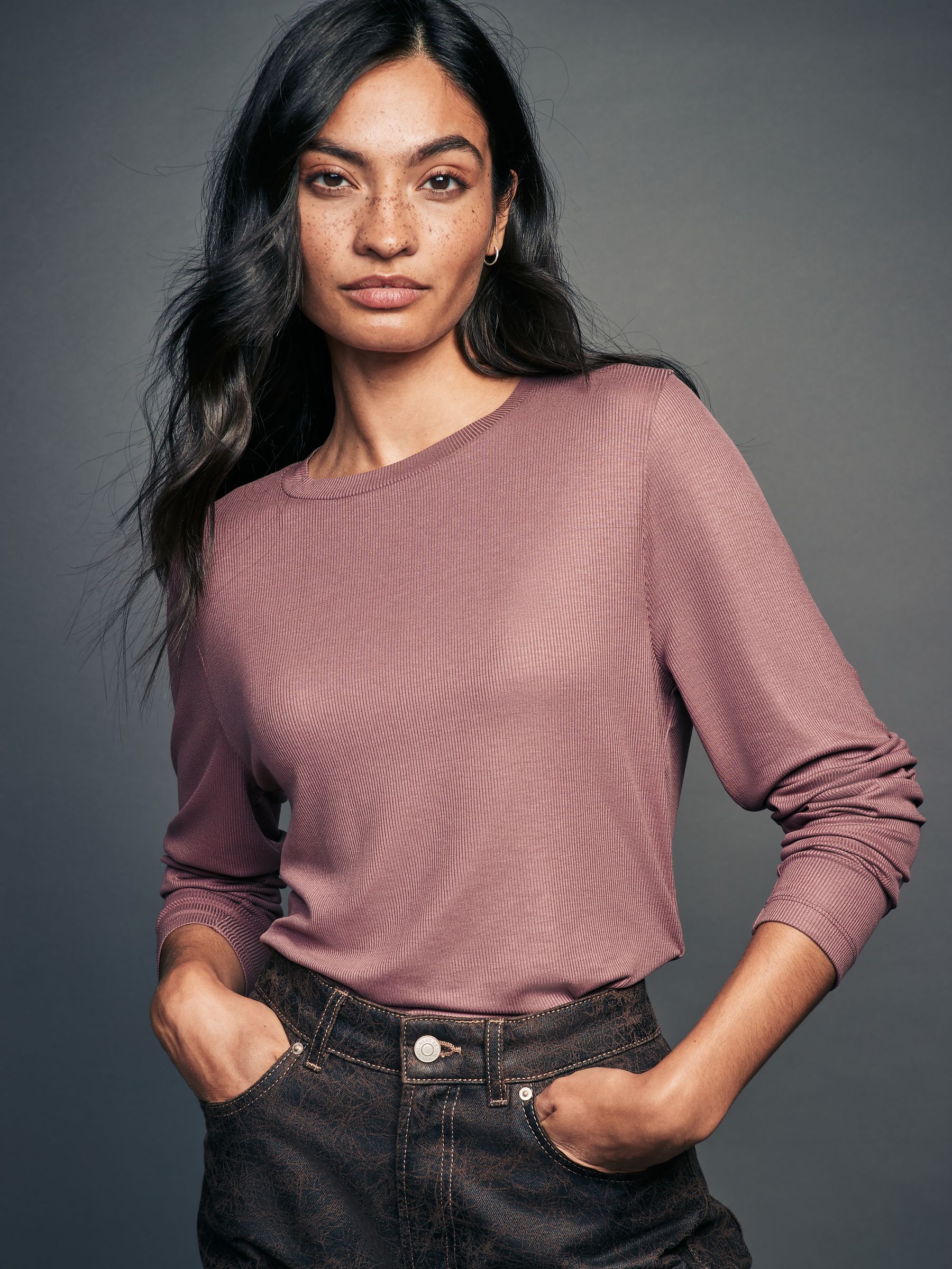 Buy Multi TENCEL™ Long Sleeve Tops 3 Pack from the Next UK online shop