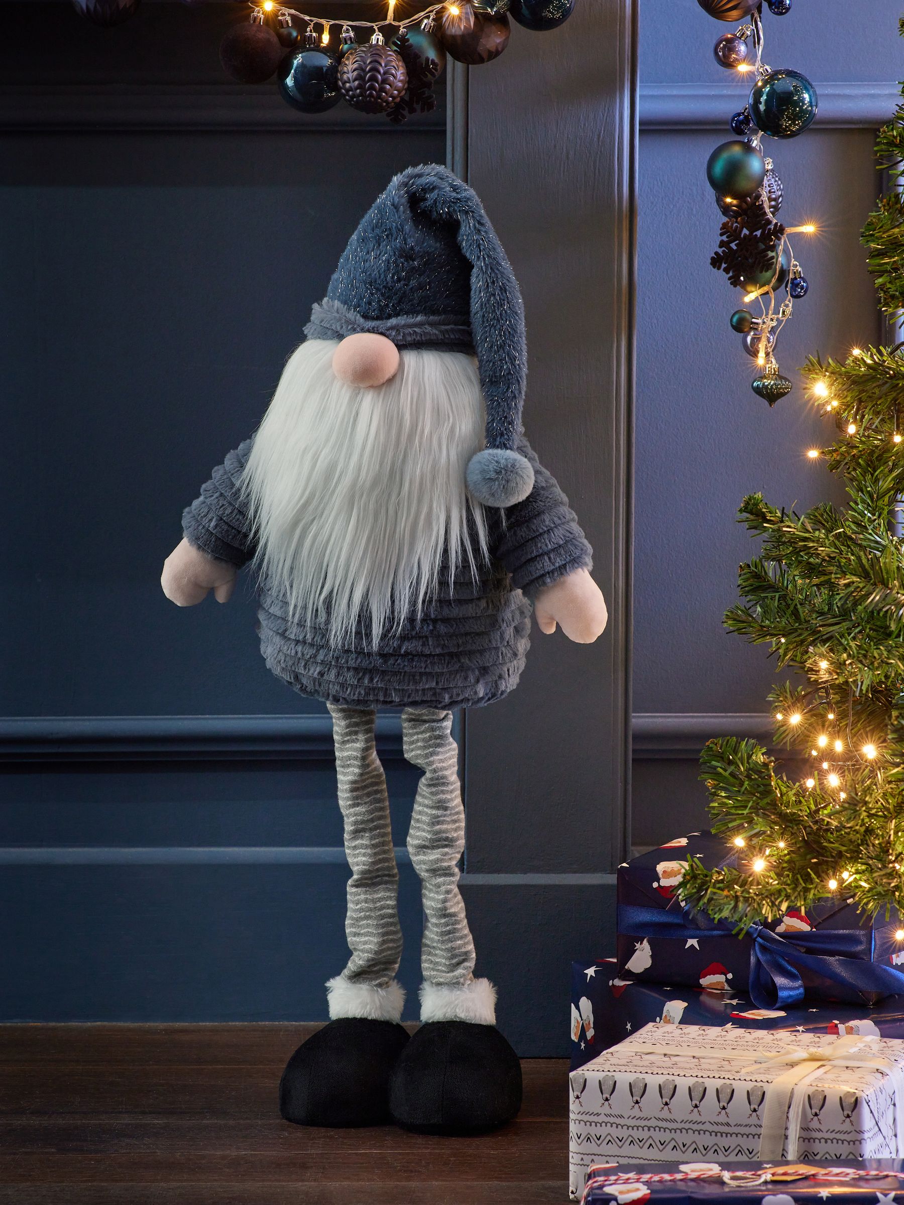 Buy Navy XL Extendable Leg Christmas Gonk Decoration from the Next UK ...